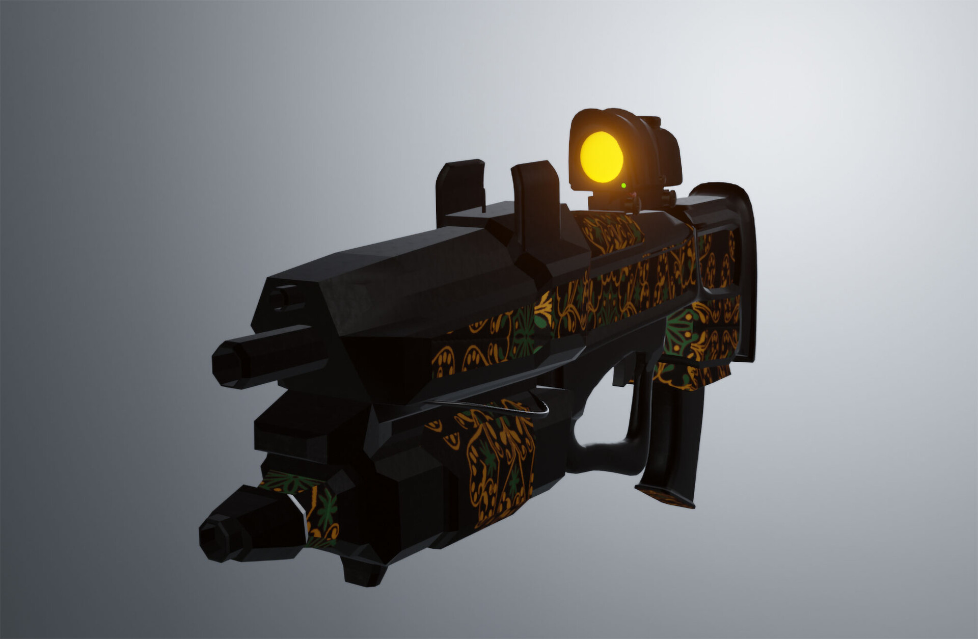 ArtStation - sci fi automatic gun