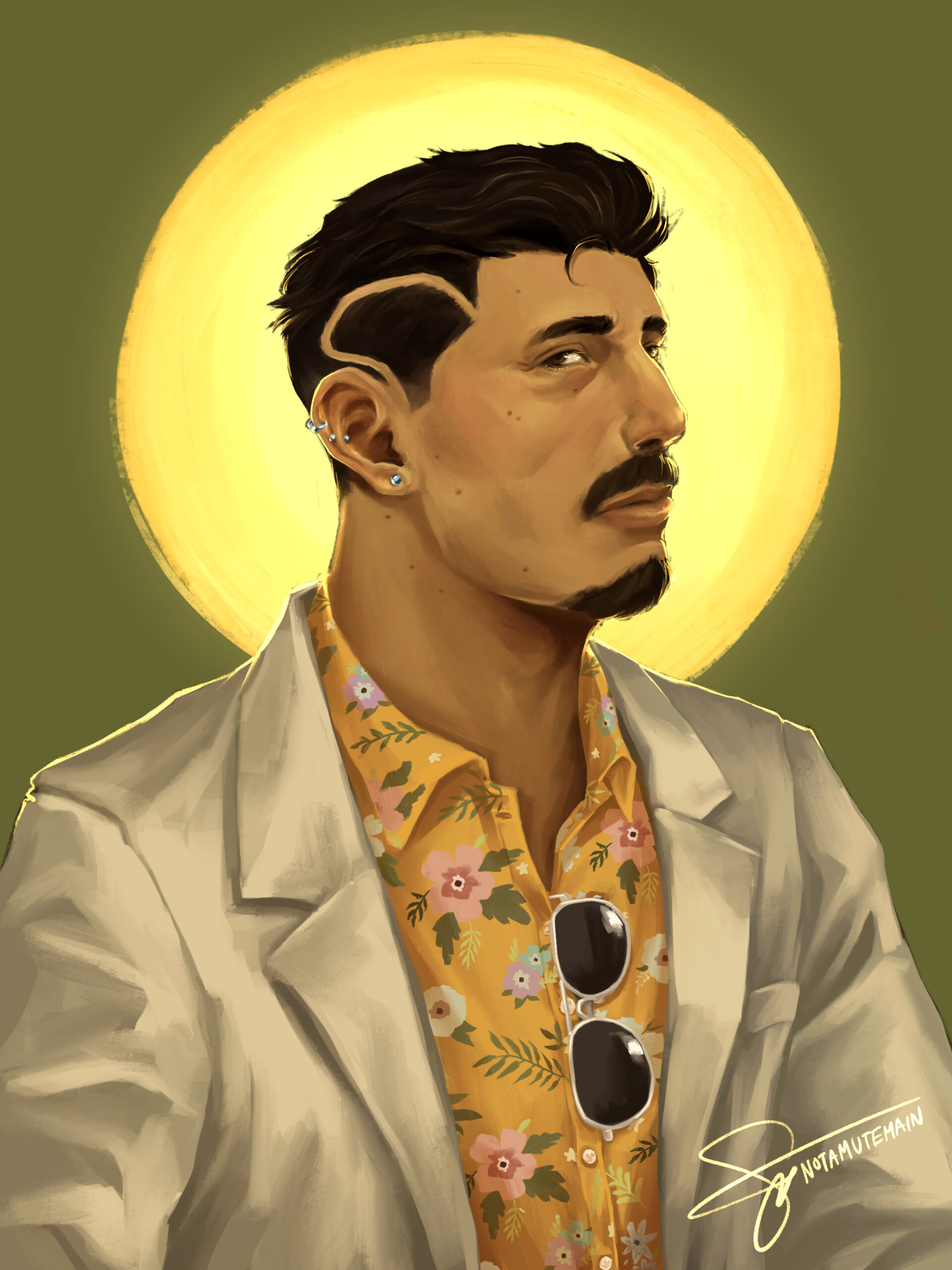 notamutemain - Goyo Portrait - Rainbow 6 Fanart (Apr 2021)