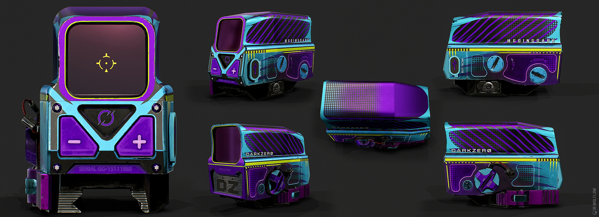 ArtStation - Rainbow Six Siege - Vortex holo (DarkZero Skin) - concept ...