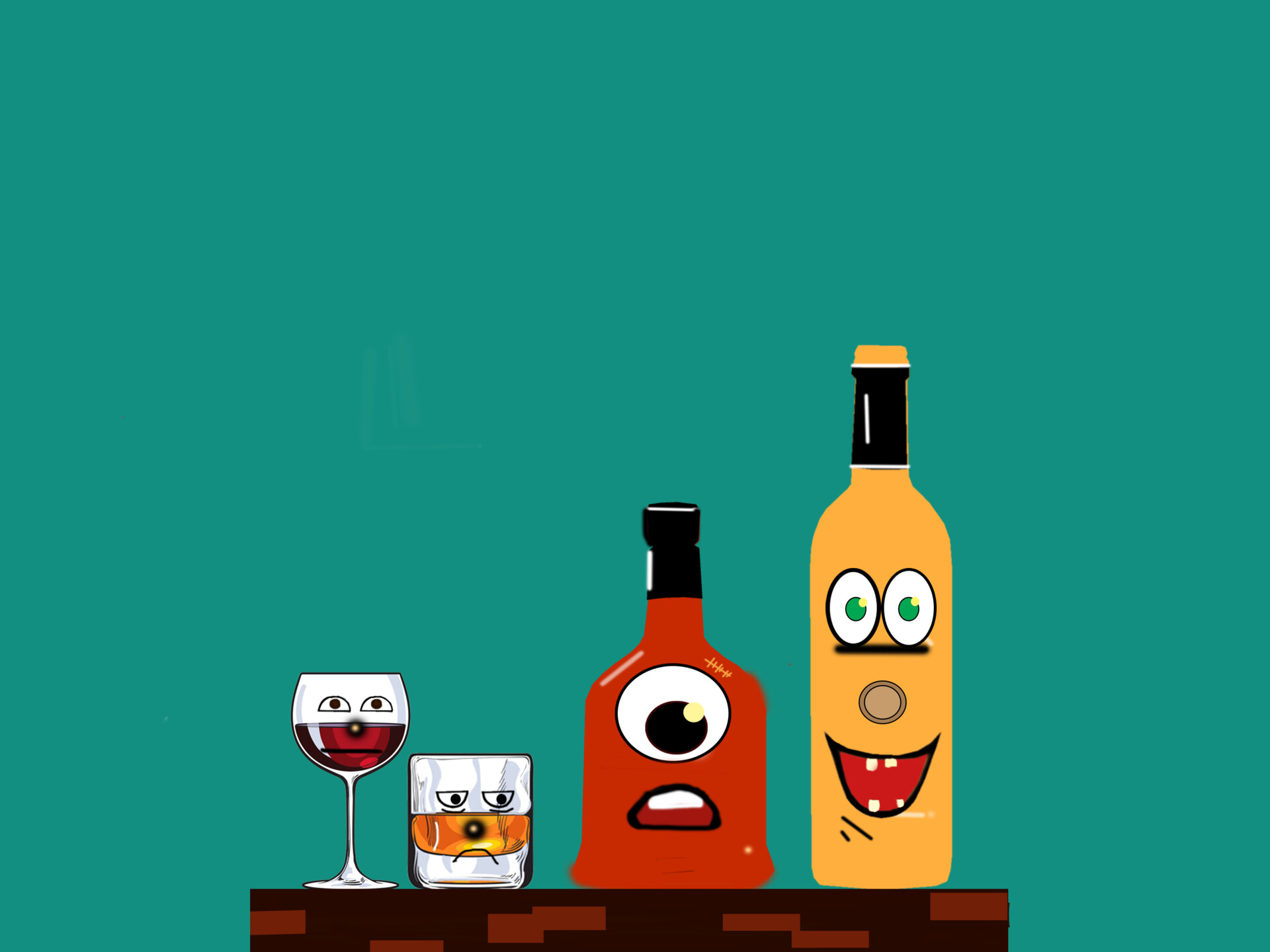 ArtStation - 2d art bottle and glass chemistry