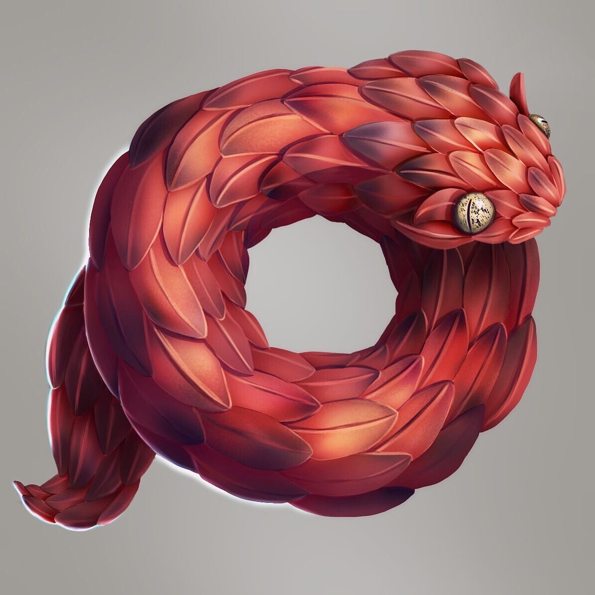 ArtStation - Red snake
