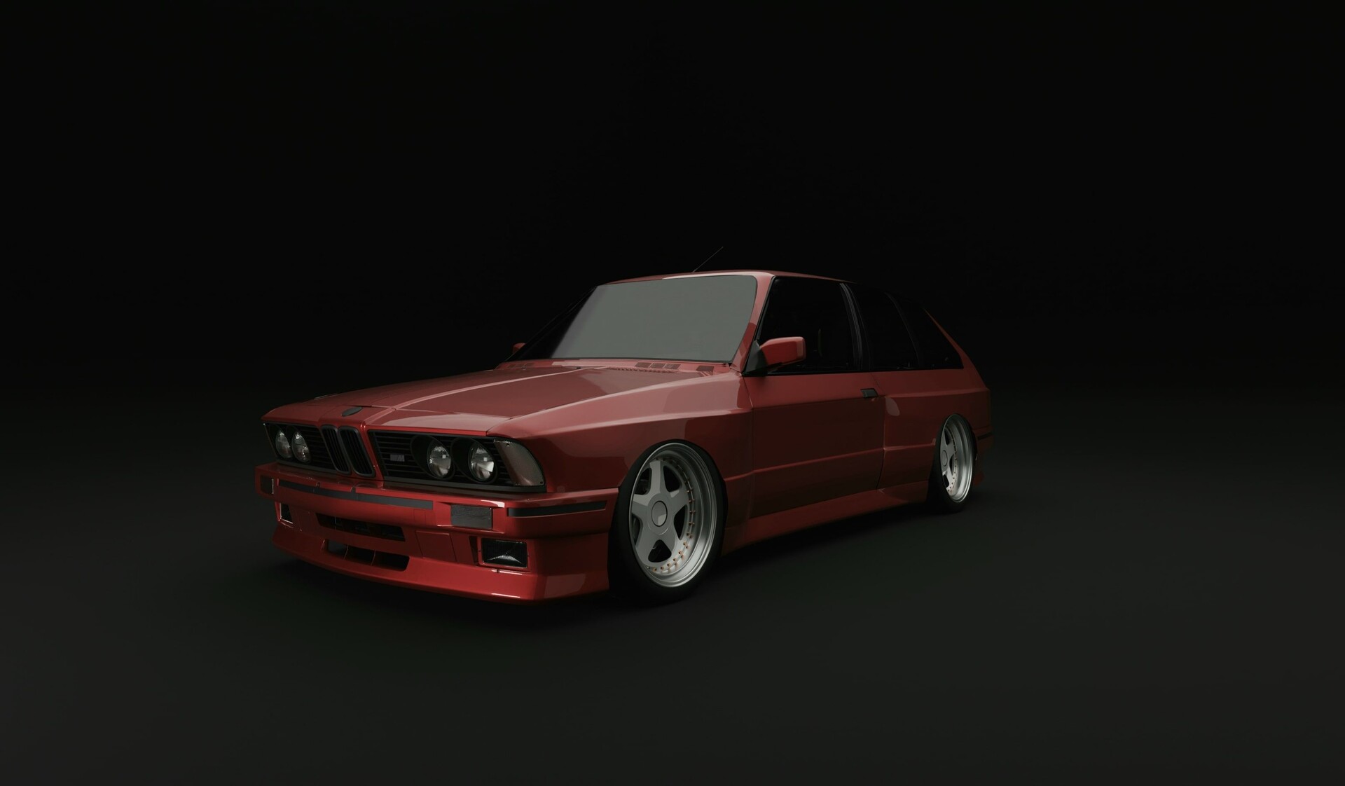 ArtStation - BMW M3 e30 wagon e24 shark nose conversion