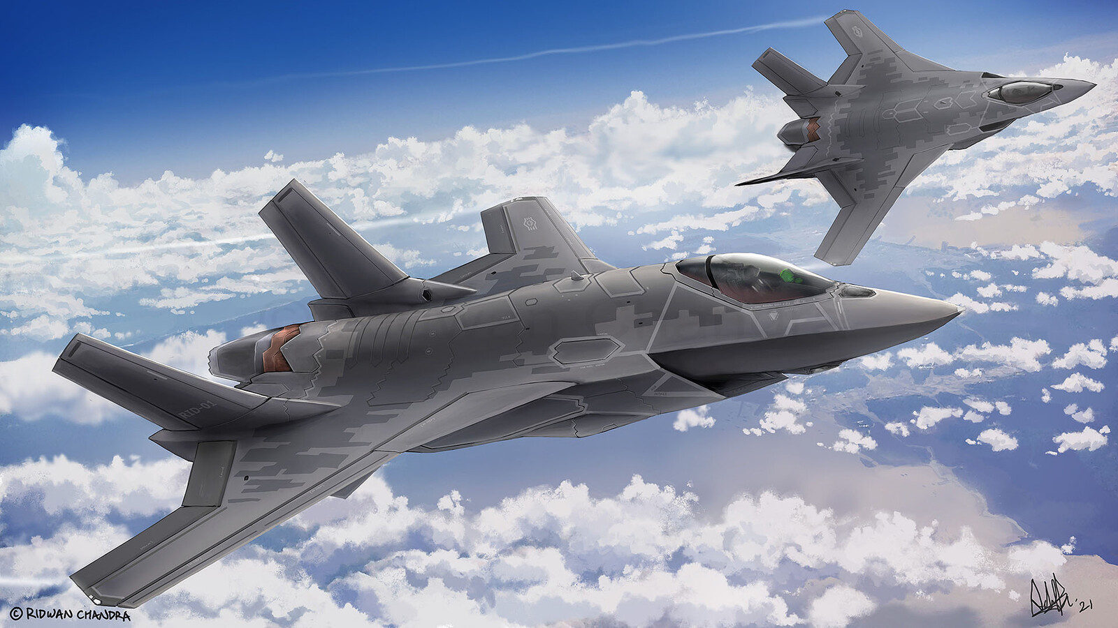 Ridwan Chandra - MeganeRid - Stealth Fighter Jets