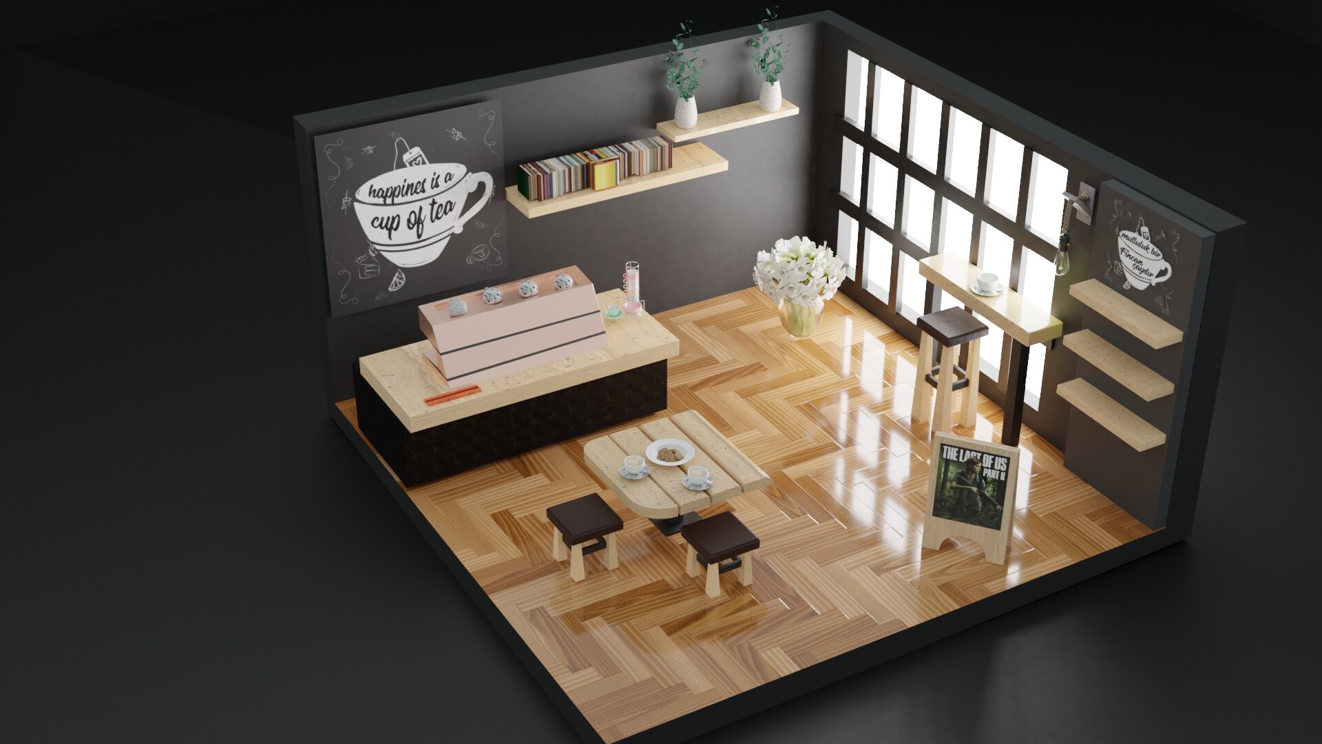 ArtStation - 3D cafe modeling