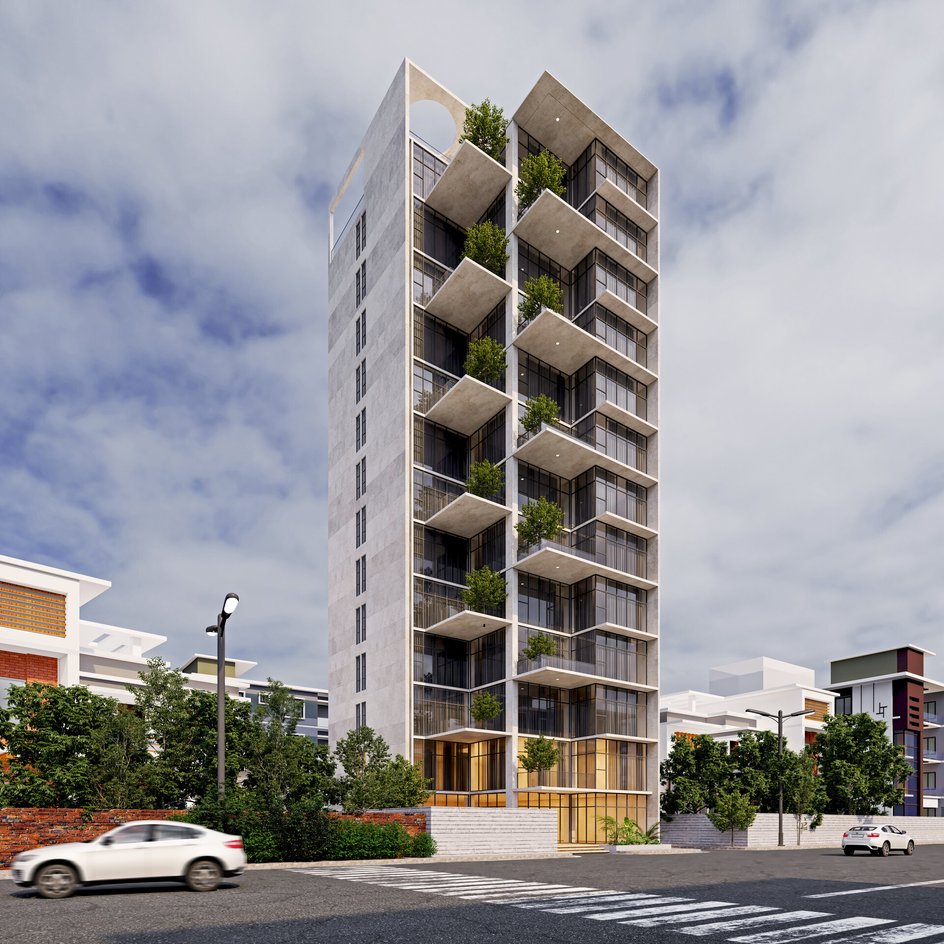 ArtStation - Exterior Building in Bangladesh