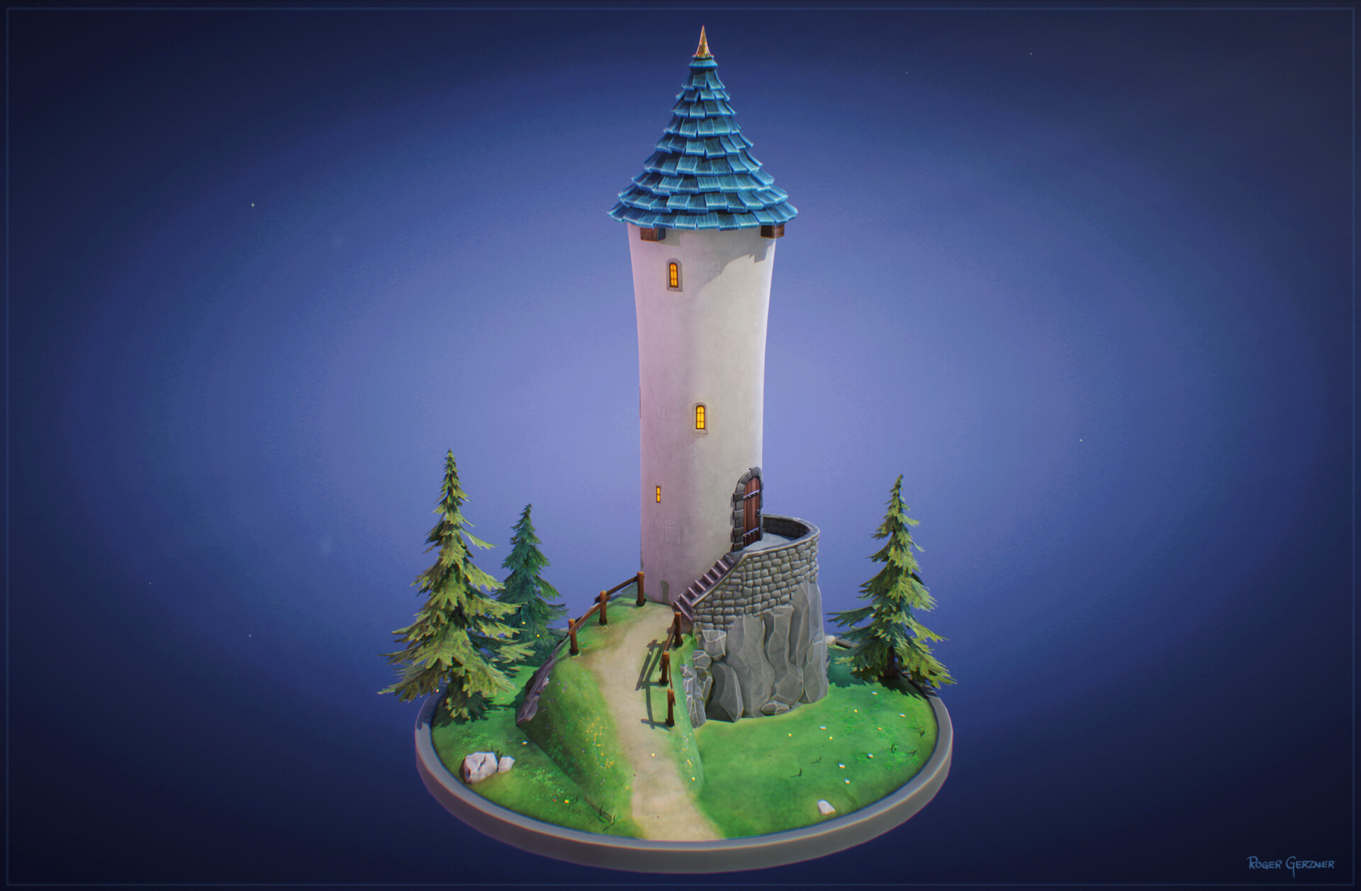 ArtStation - Stylized Tower