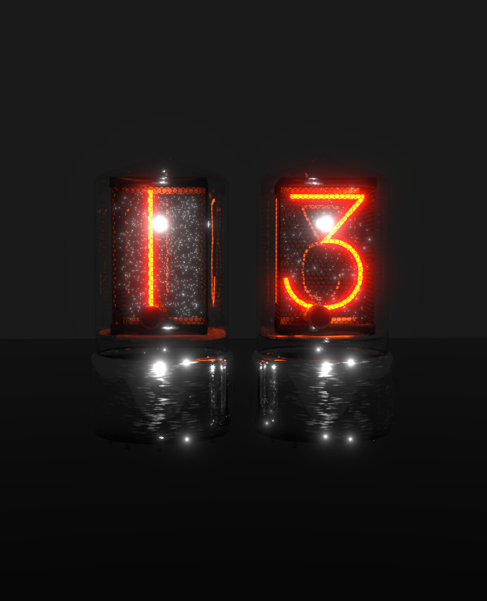 ArtStation - Nixie tubes