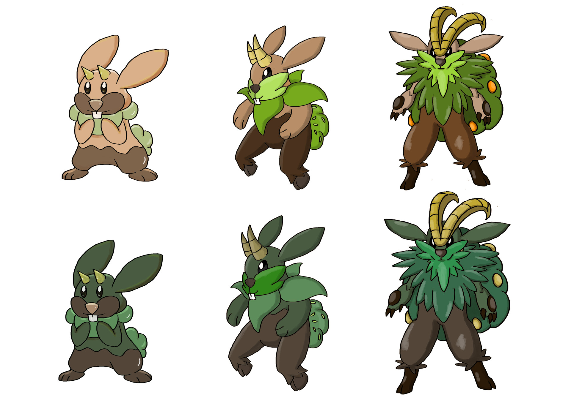 Fakemon Starters Evolution