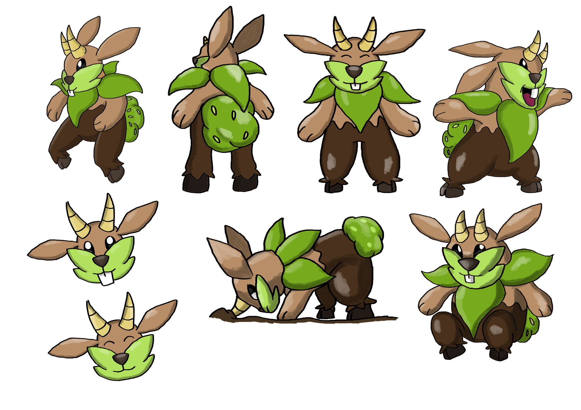 Fakemon Grass Starters