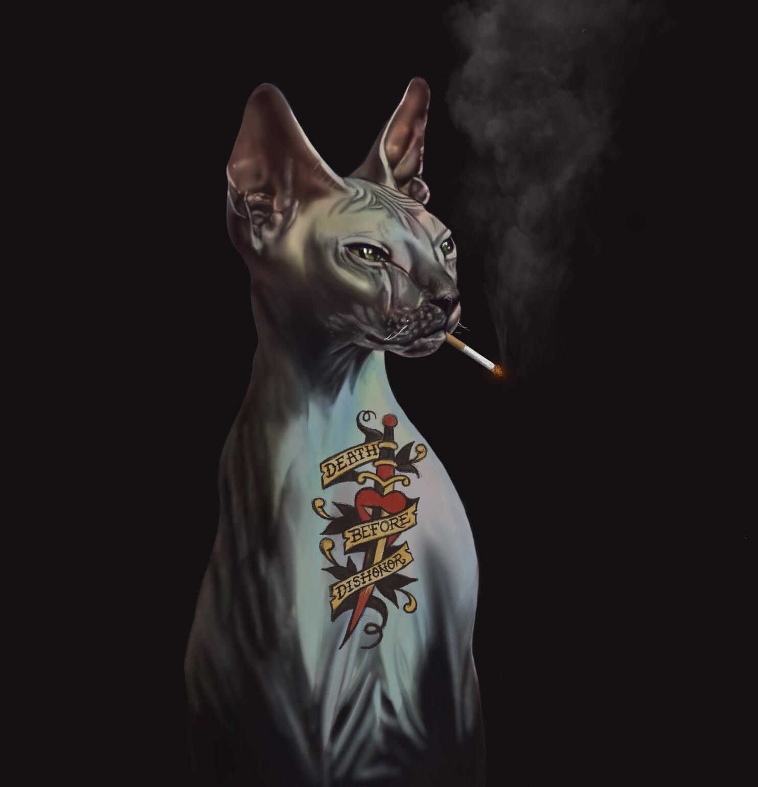 ArtStation - Sphinx Cat