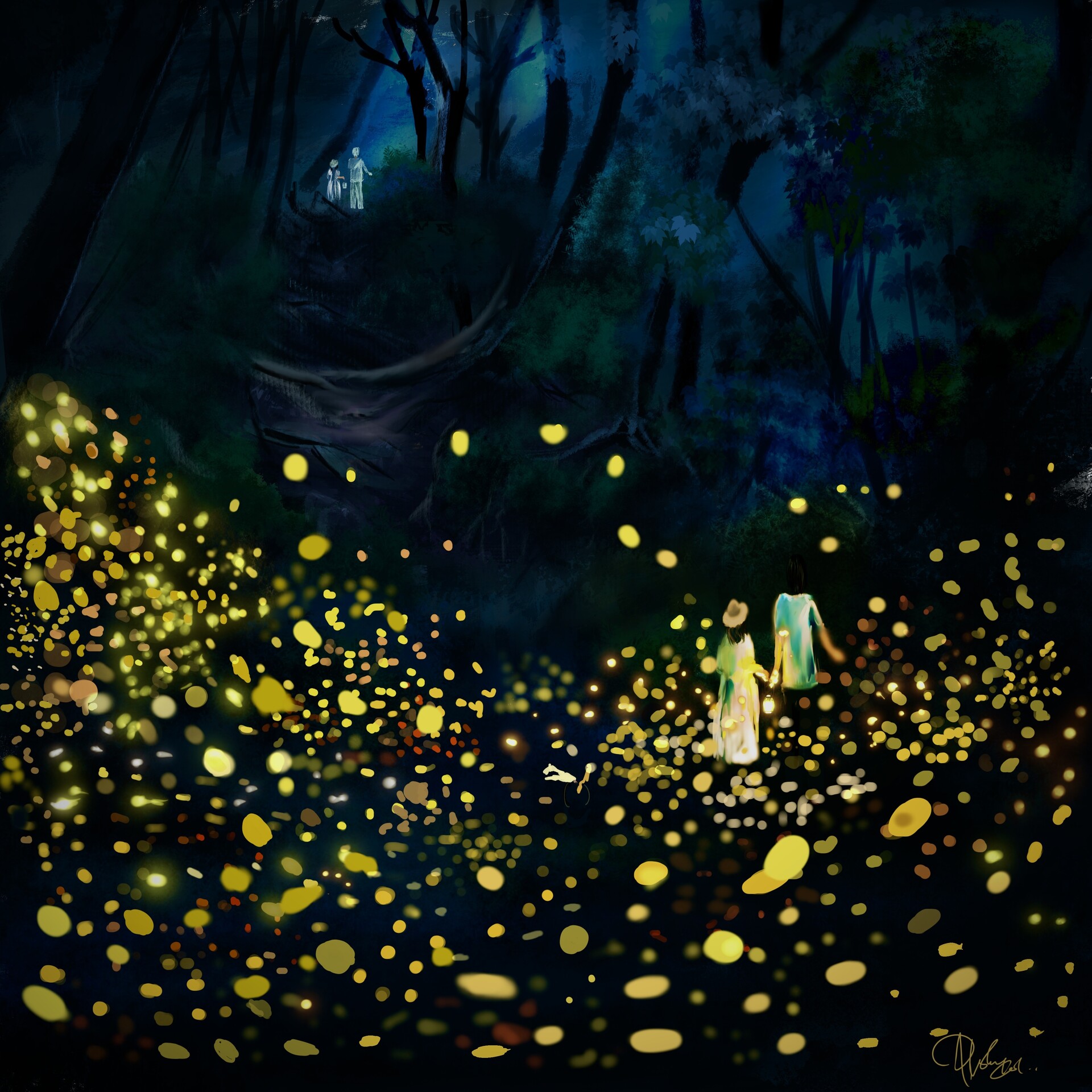 ArtStation - forest of lights