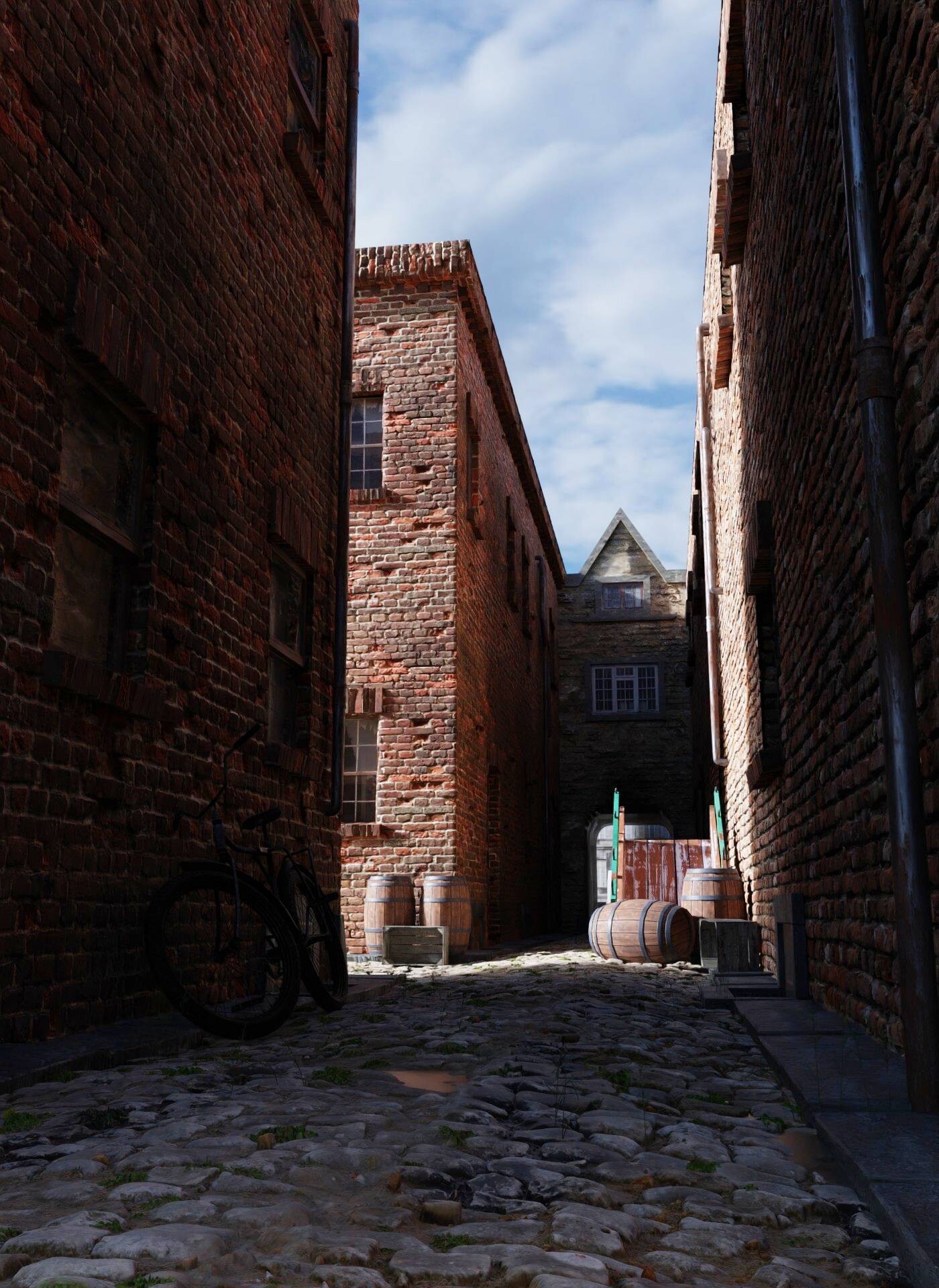 ArtStation - 19th century alley