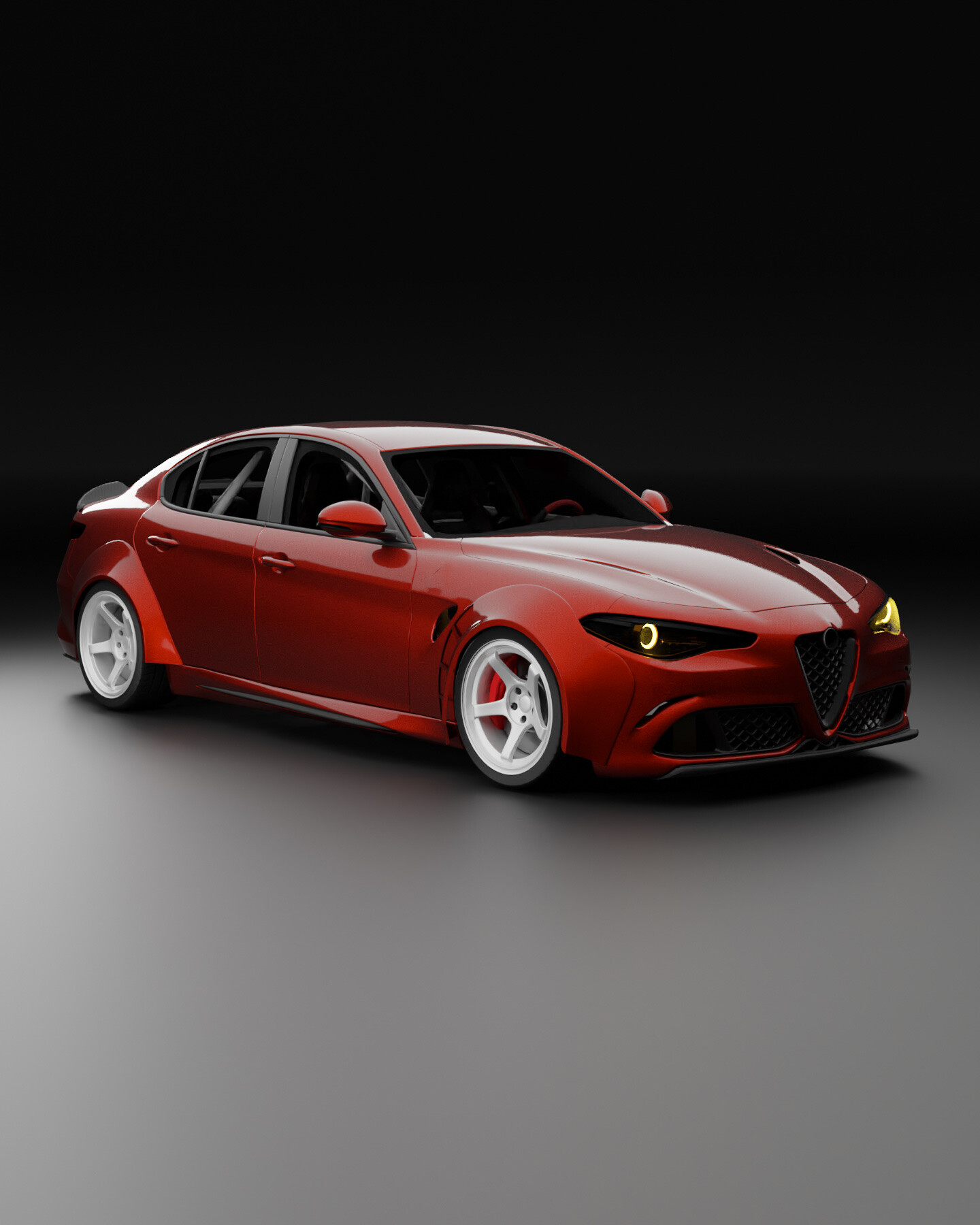 ArtStation - Alfa_Romeo_Giulia_CGI_Widebody_Build