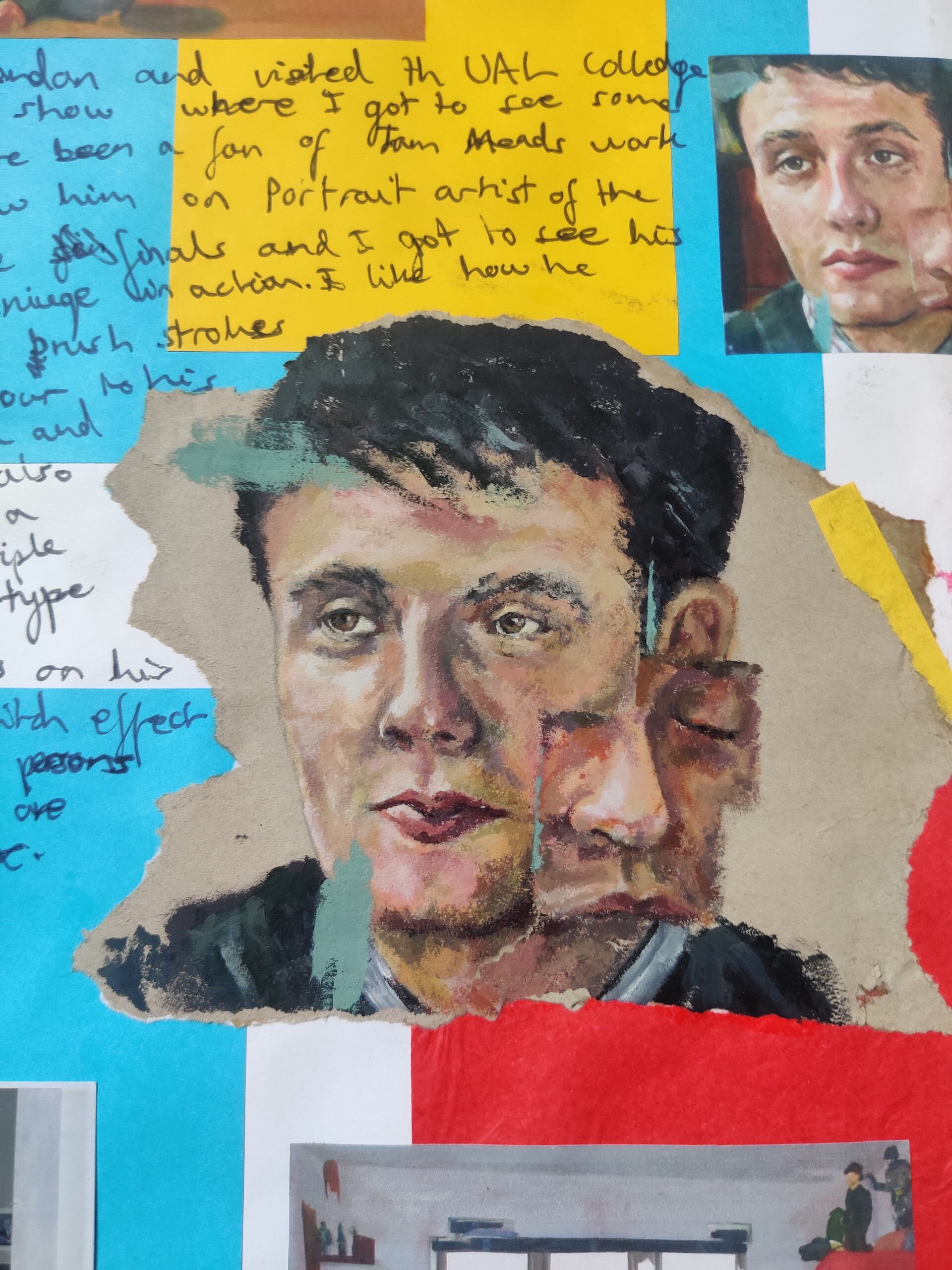 Arthur Darby - Tom Mead Artist study sketchbook page