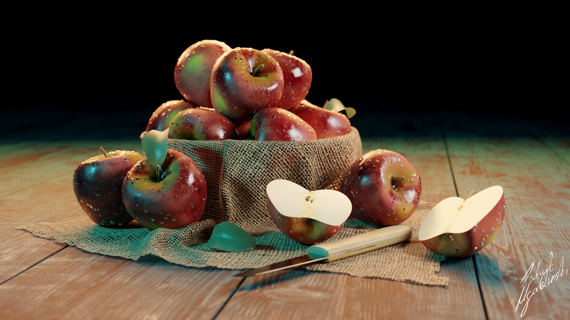 ArtStation - Bowlful of Apples