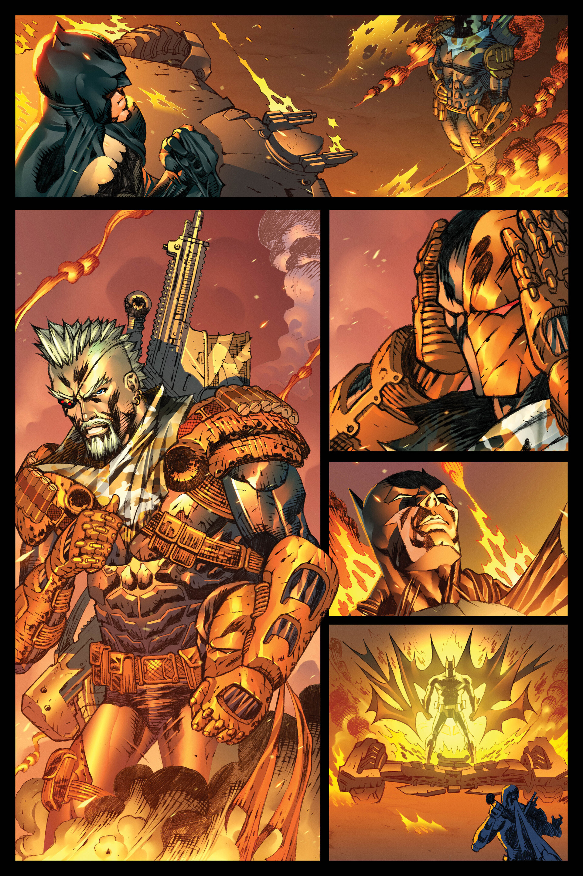 batman vs deathstroke coloring pages