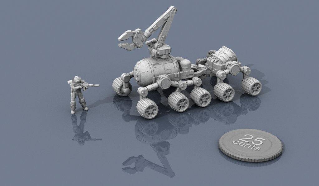 ArtStation - Armed Moon Rovers