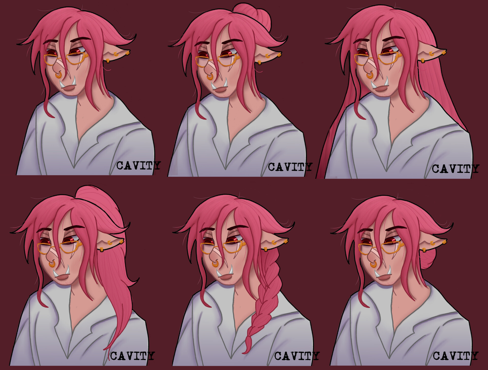 ArtStation - Different hairstyle's