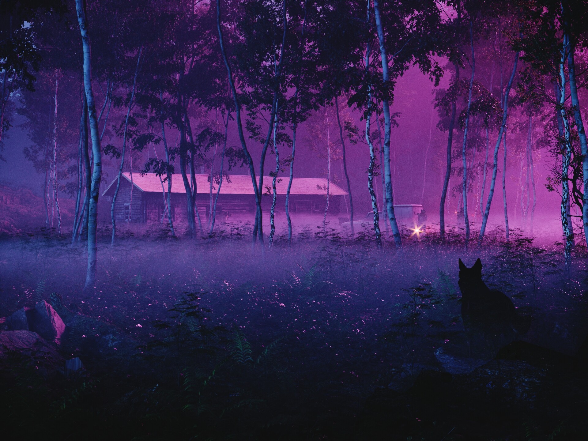 ArtStation - Forest cabin | Sci Fi version