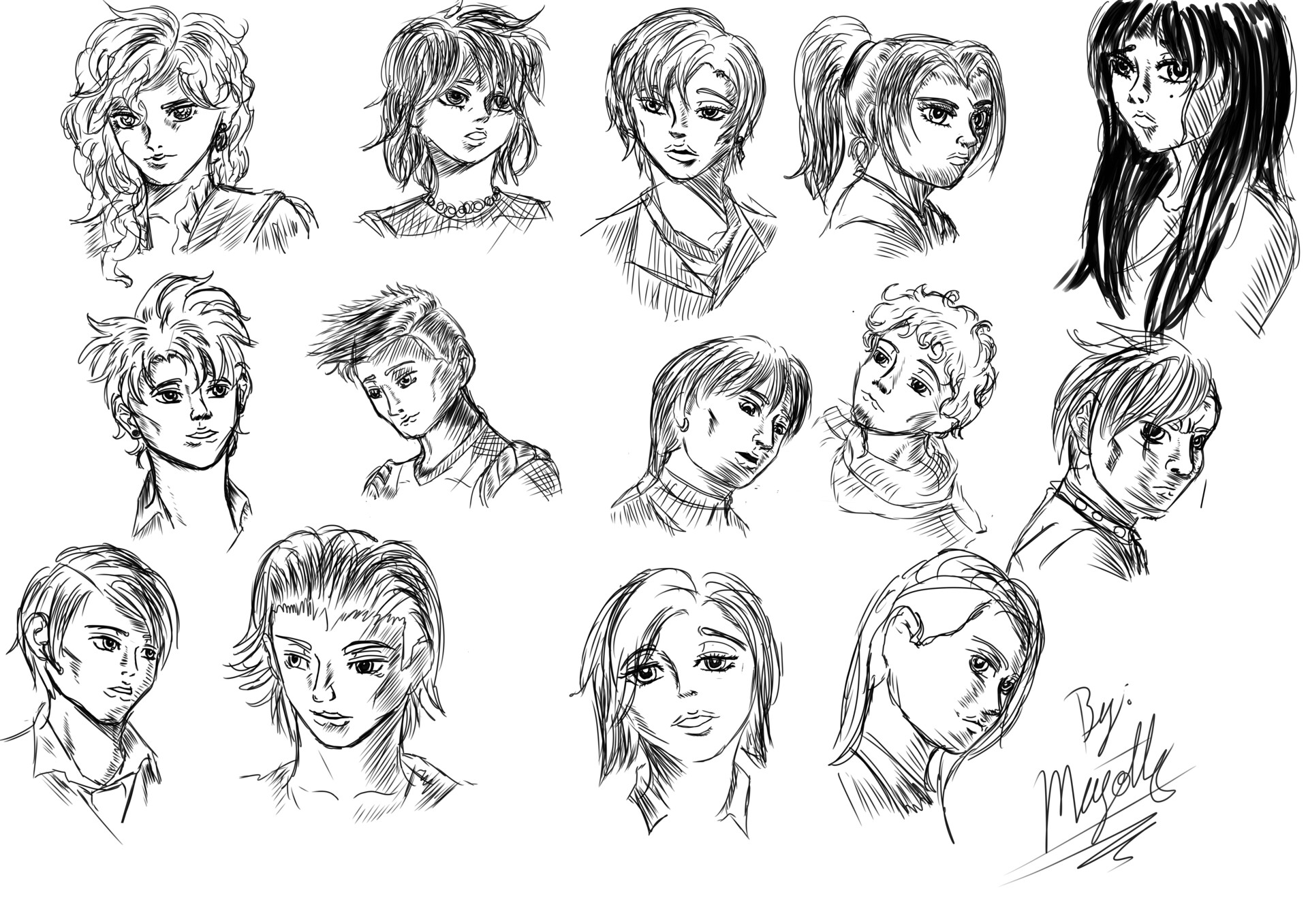 ArtStation - Shojo Style Practice