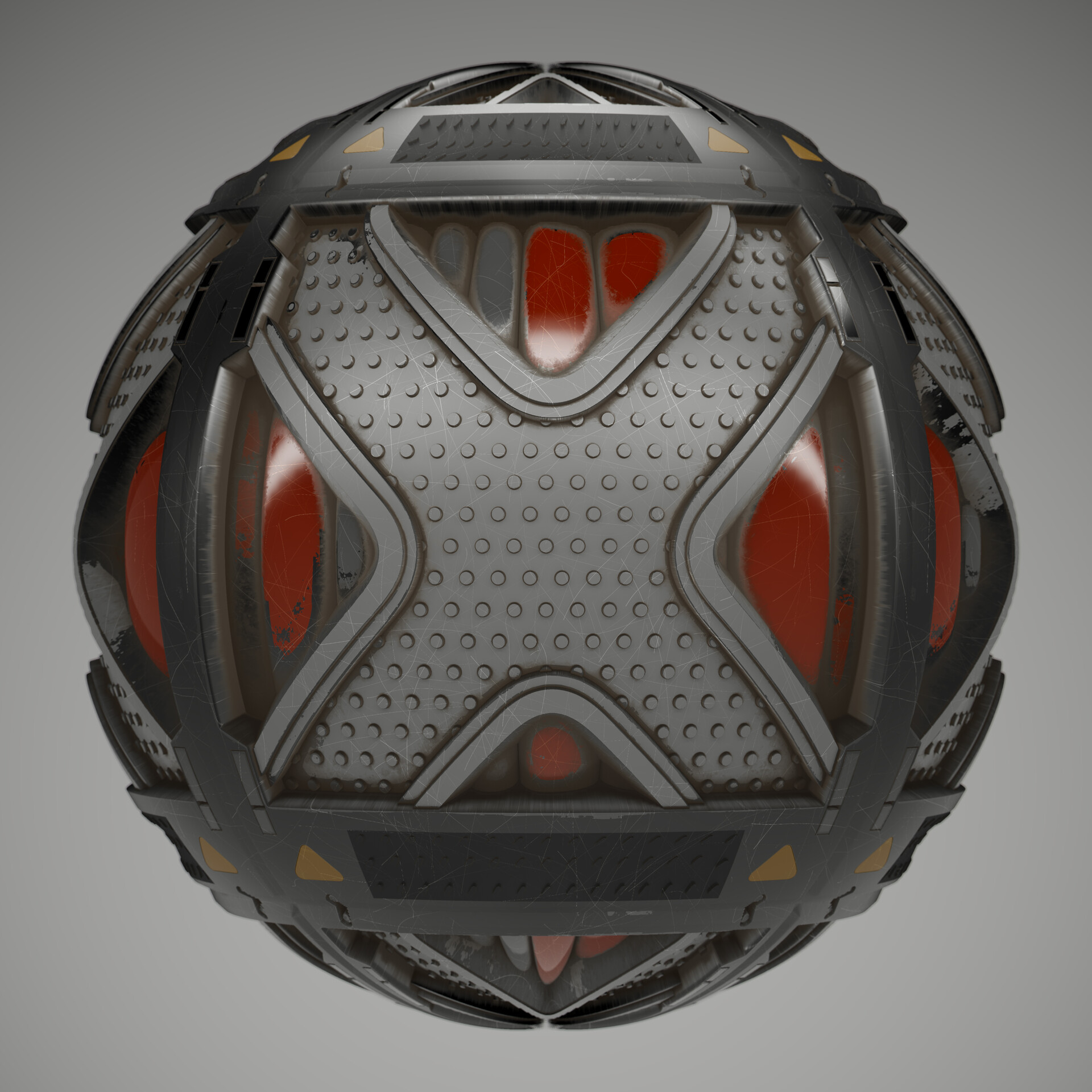 Levin Qu - Substance Designer Practice 02 -Sci Fi Material