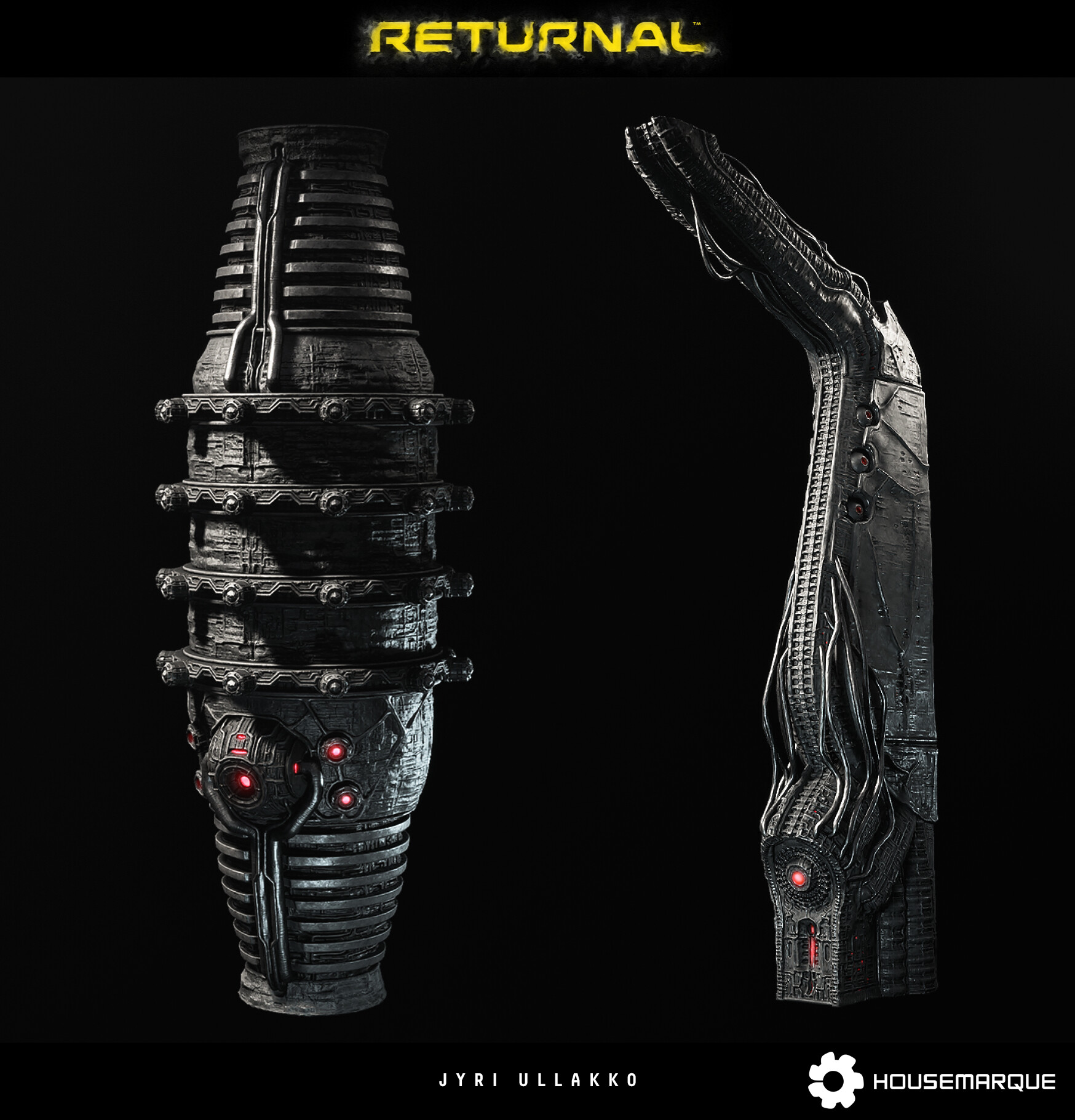ArtStation - Returnal - Tech pillars