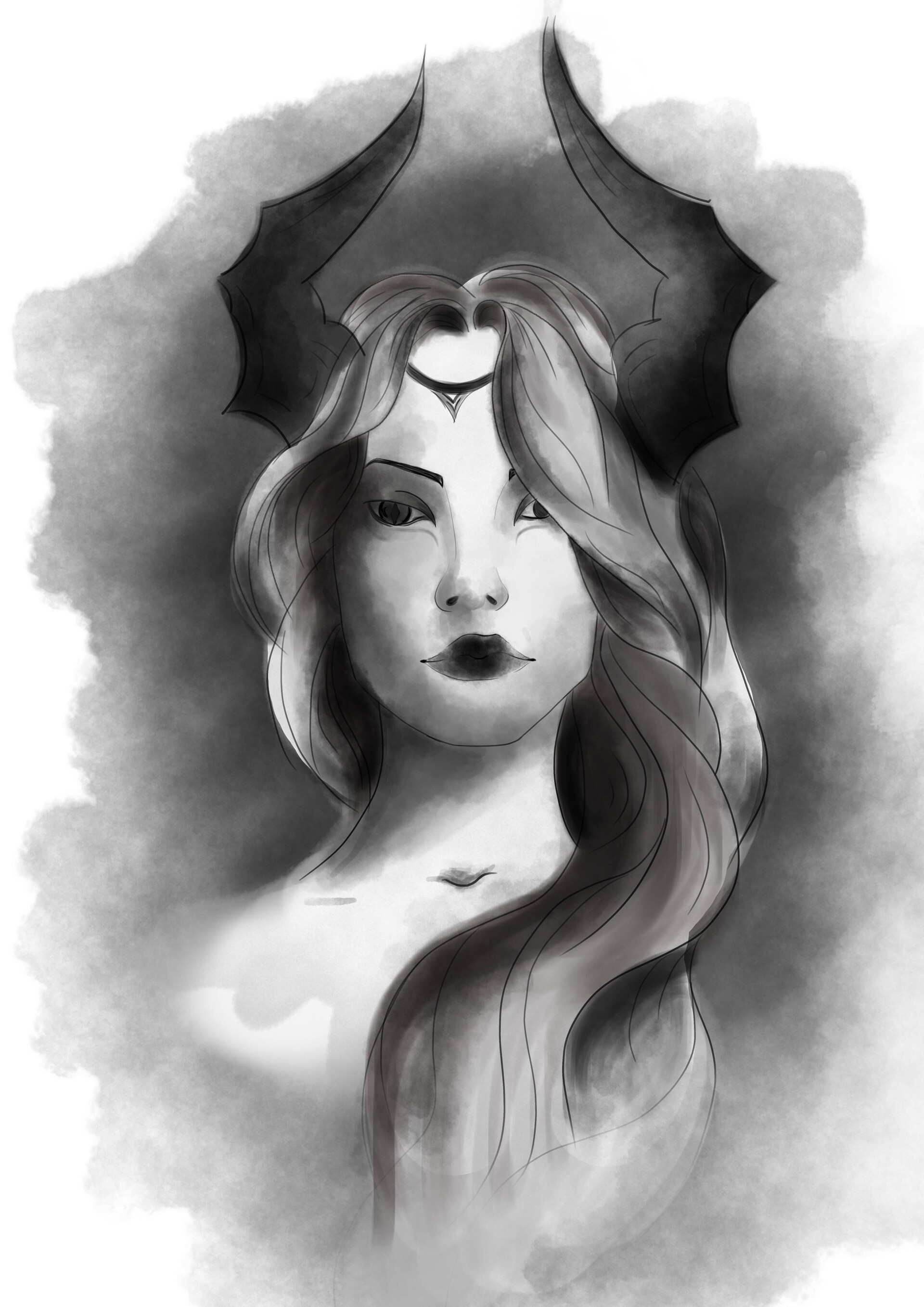 ArtStation - Lilith (ink, digital)