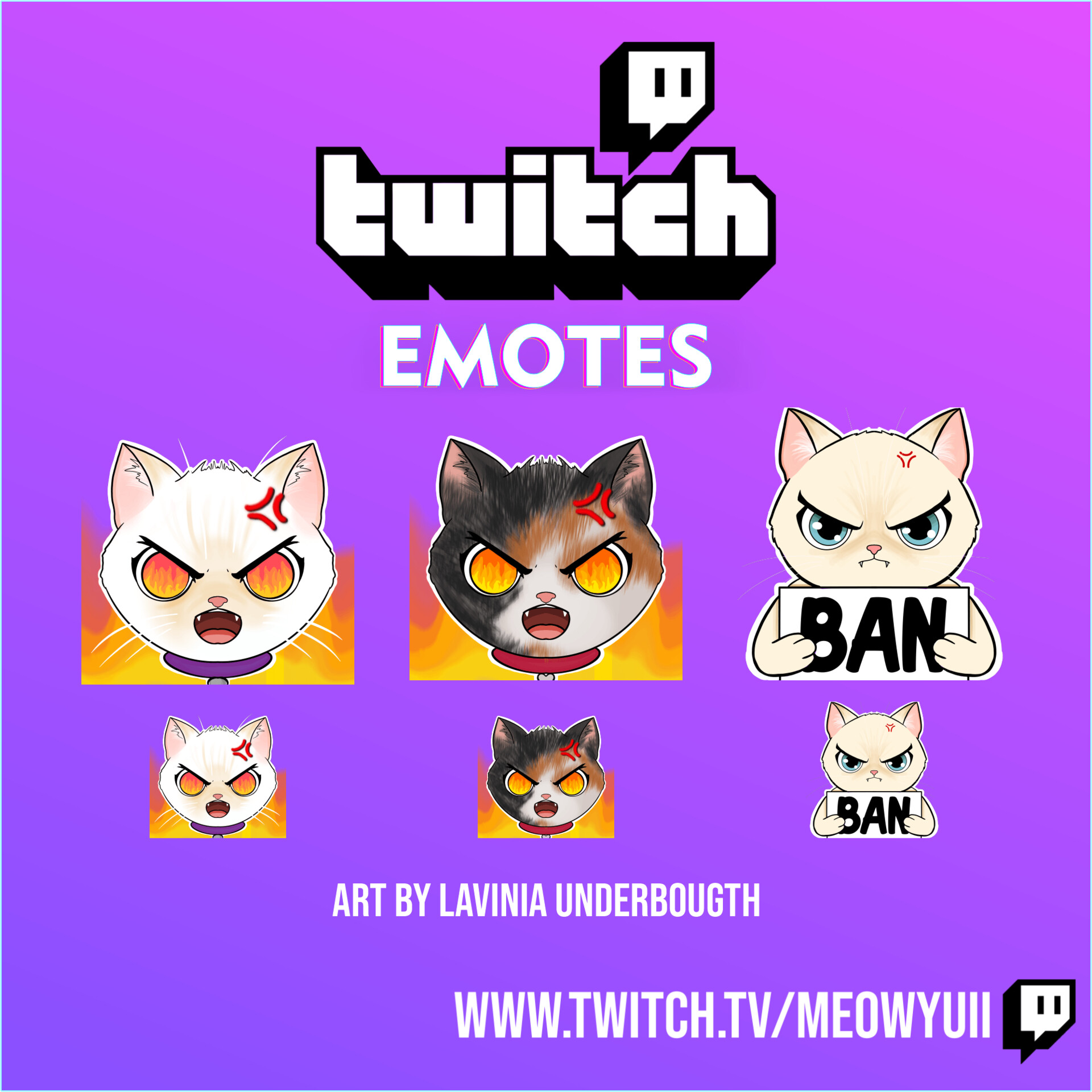 ArtStation - Stream pack (emotes, sub badge, points)