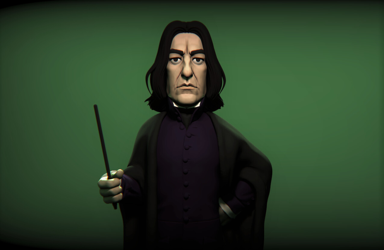 ArtStation - Severus Snape cartoon
