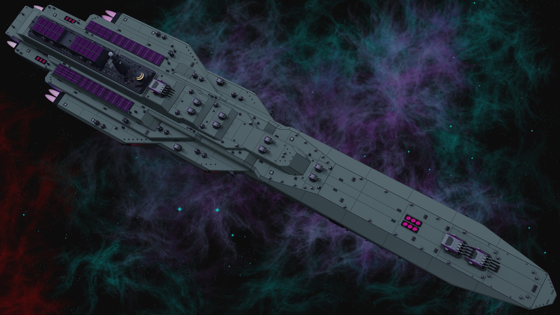 ArtStation - Mazeri Heavy Battlecruiser