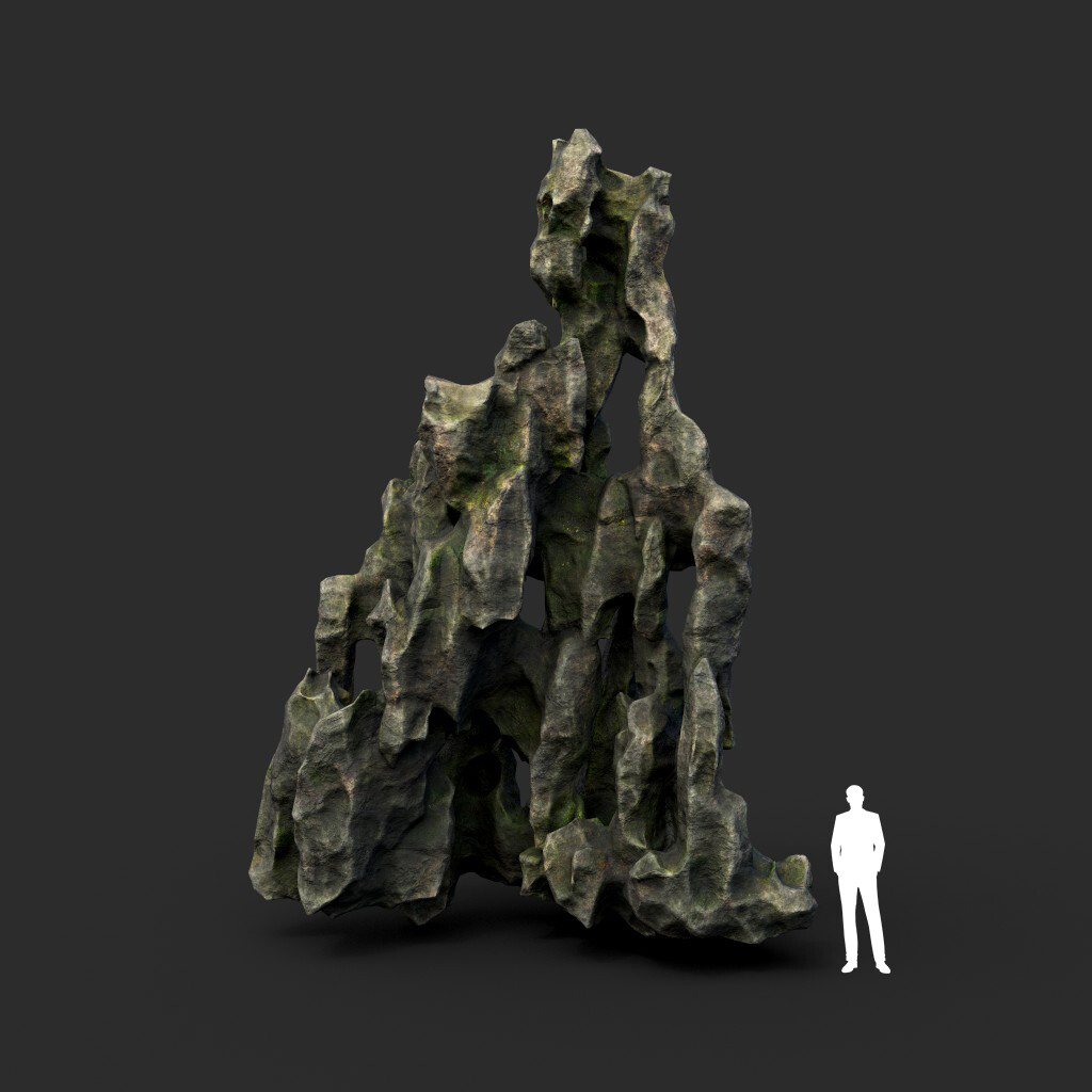 3D Models by 3D Landscape - Low poly Cave Eroded Limestone Modular 210727