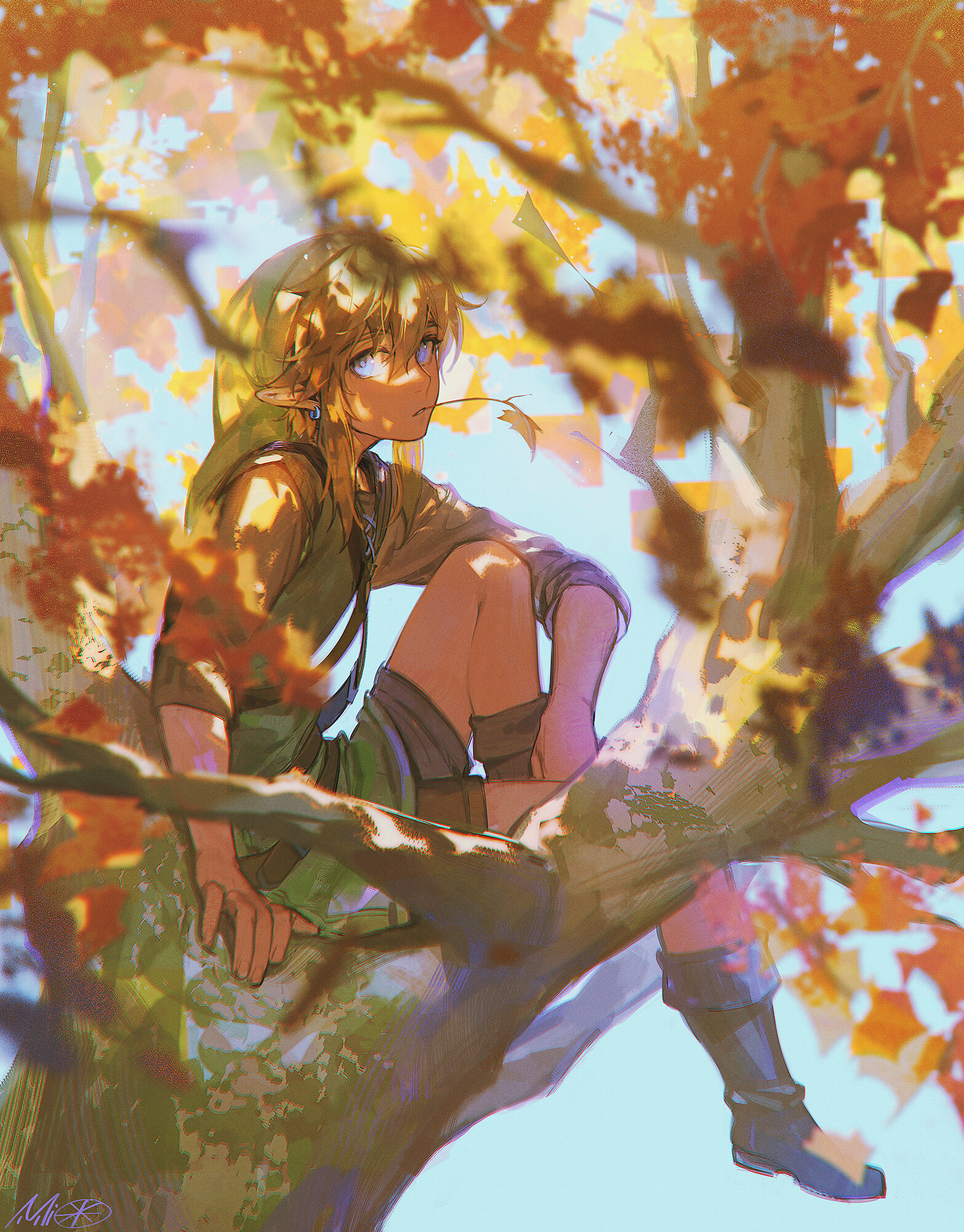 ArtStation - Autumn leaves