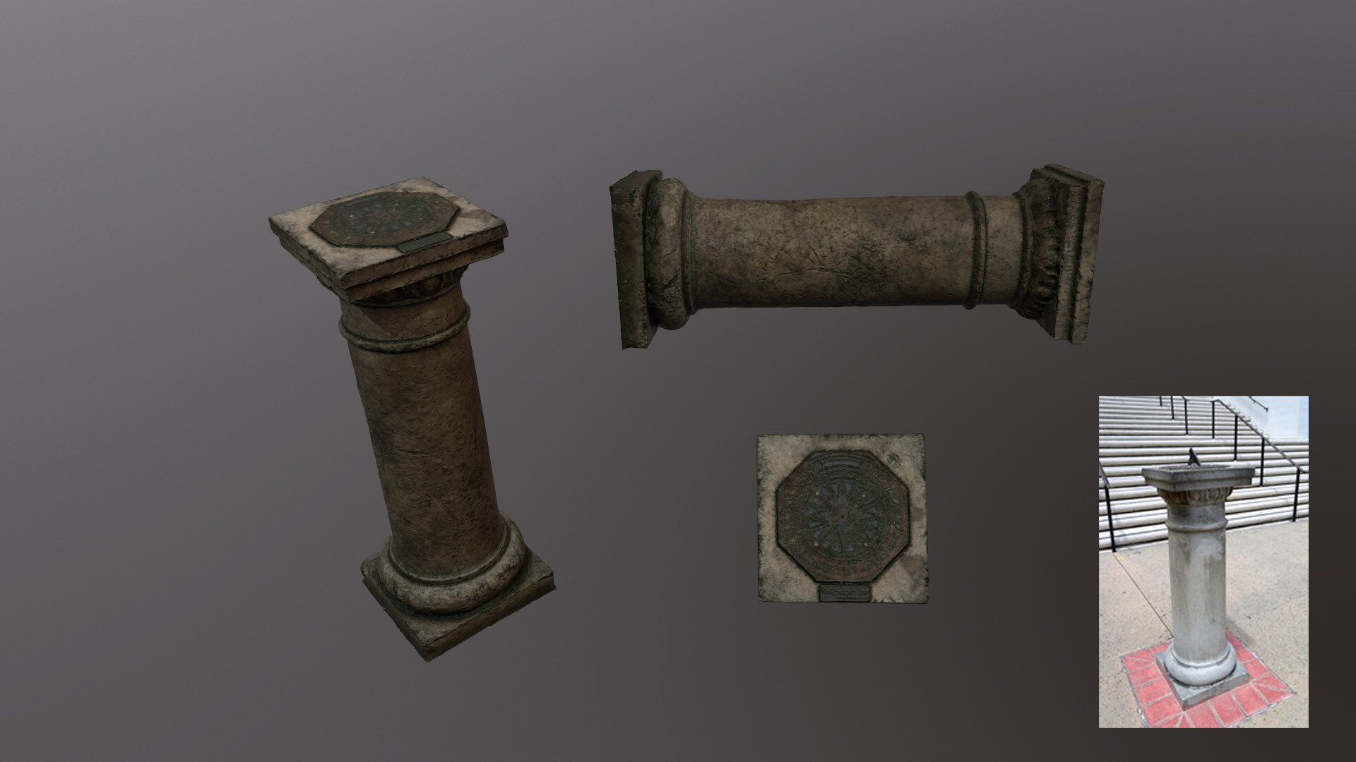 ArtStation - Photogrammetry, Plaque in front of Nat Museum