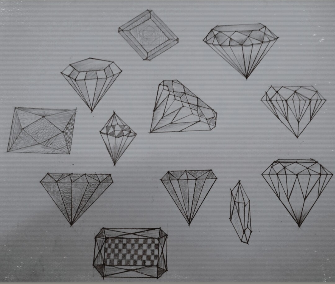 ArtStation - diamond drawing 💎😍