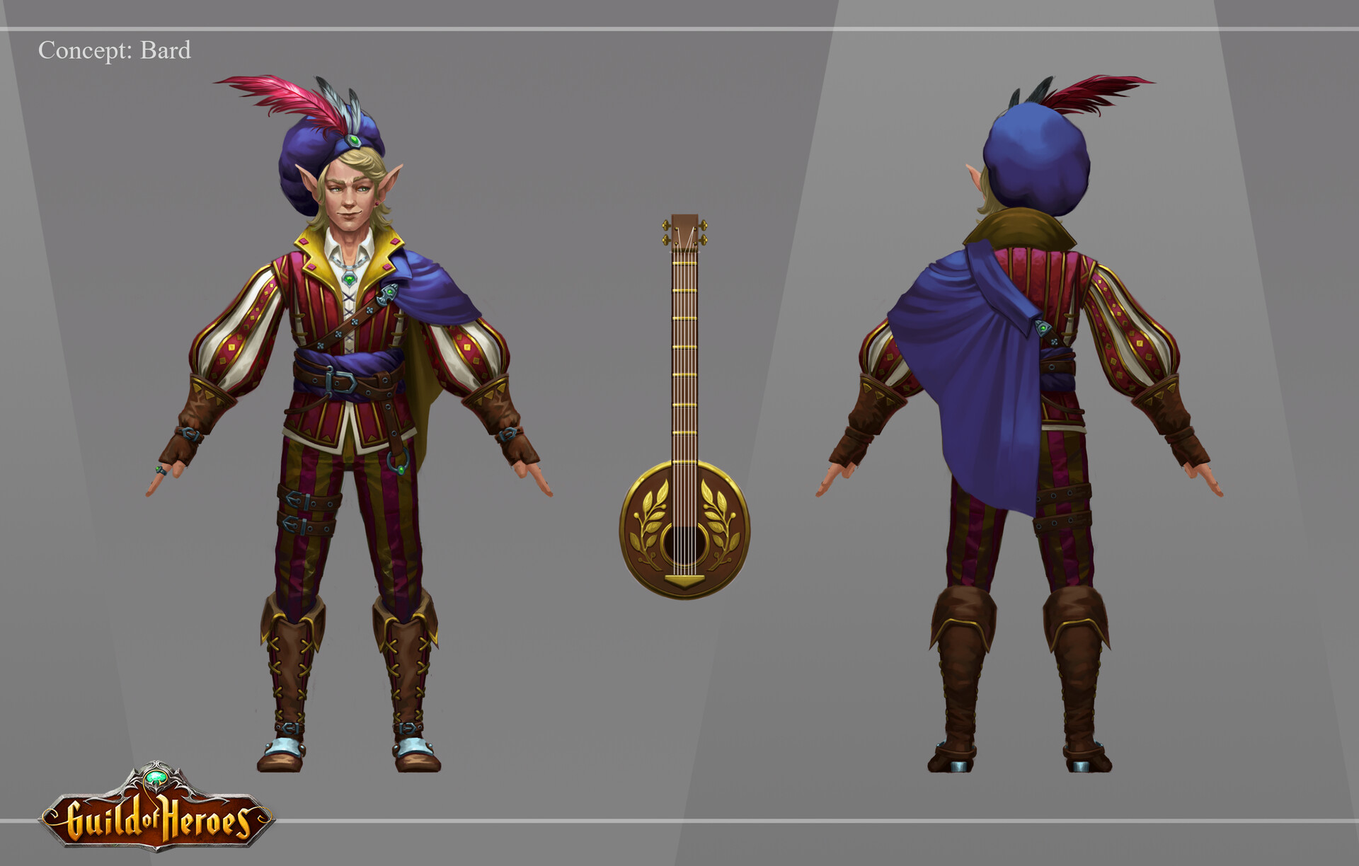 ArtStation - The Bard (Guild of Heroes)