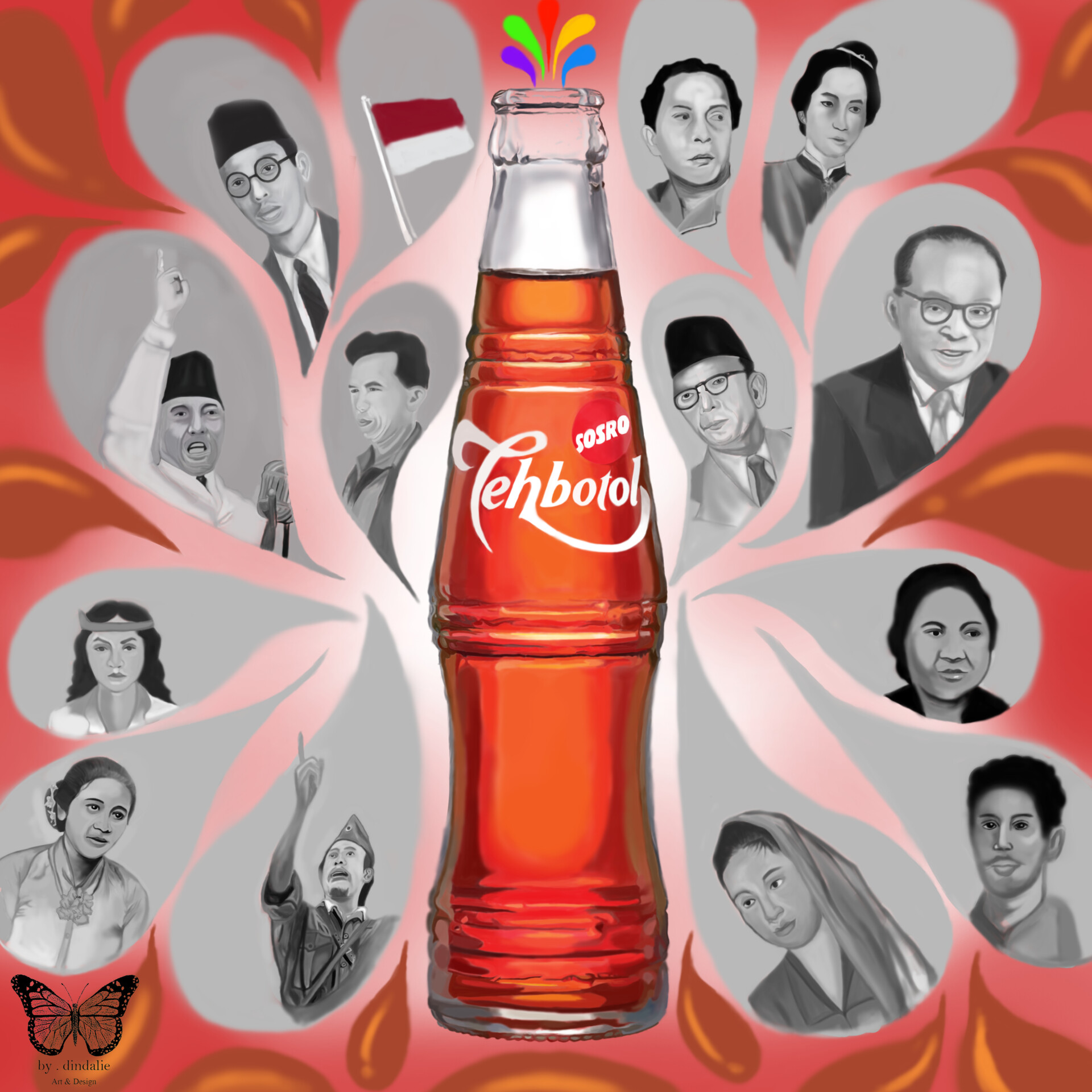 ArtStation - Teh Botol x Hari Pahlawan