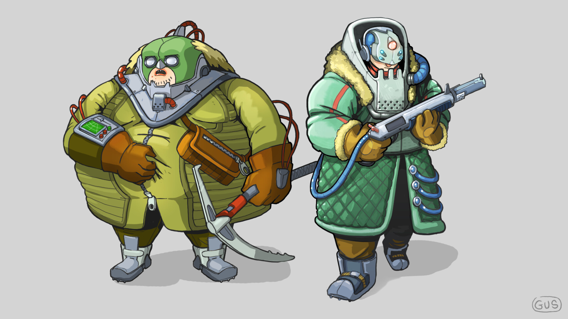 ArtStation - Antarctic monster research group