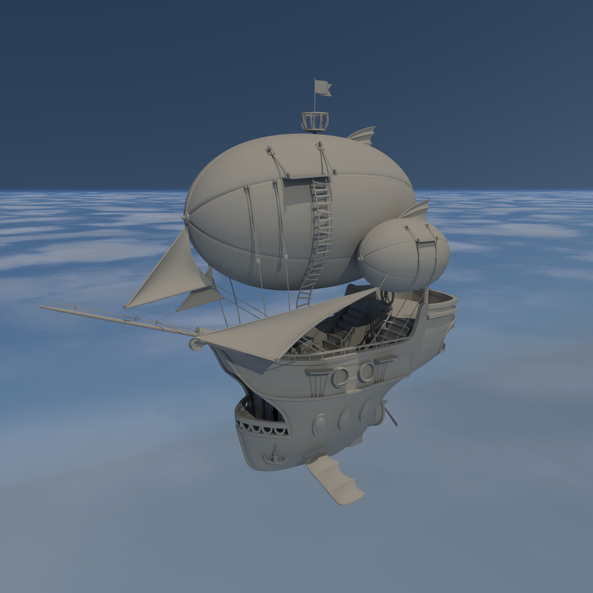 ArtStation - FLYING BOAT