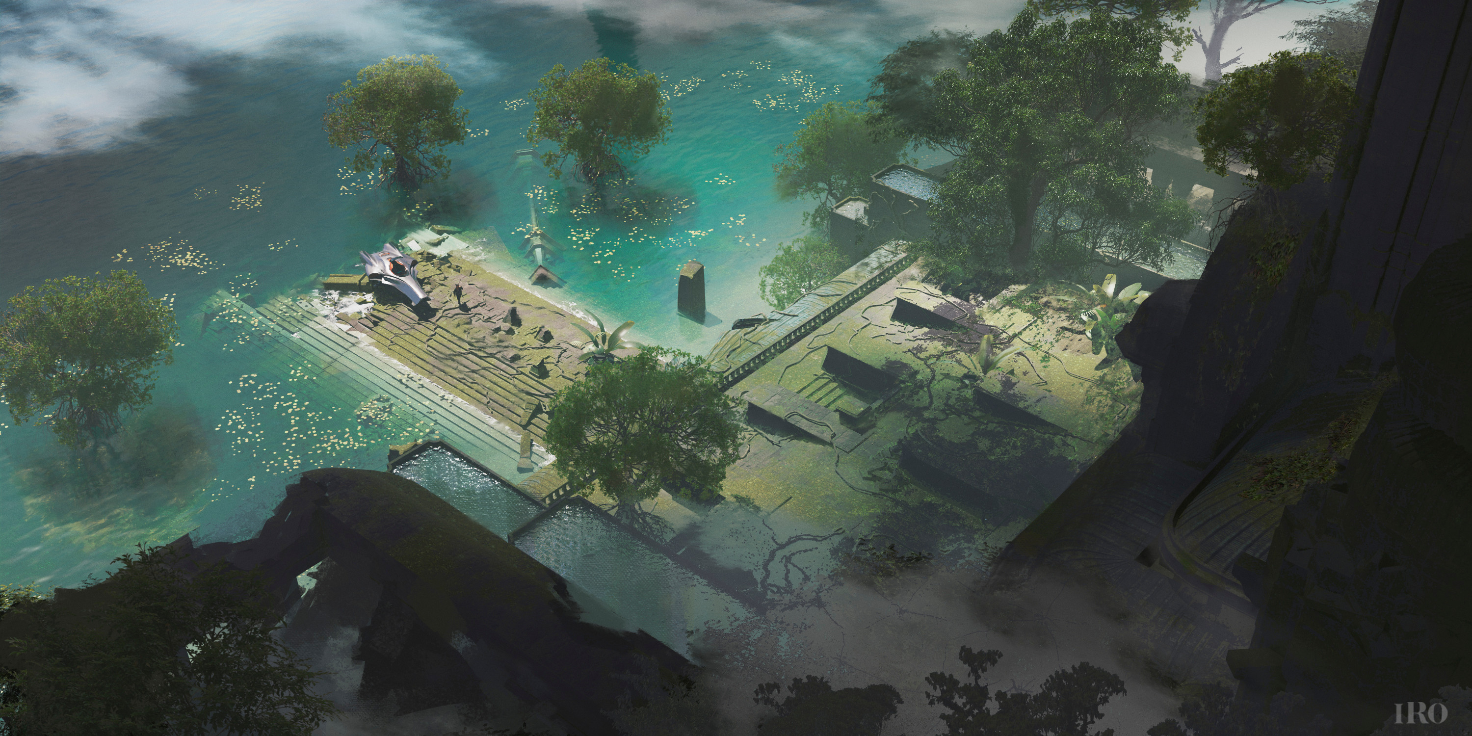 Gabriel Jiménez- Concept Art - Voices from the past - Environment Design