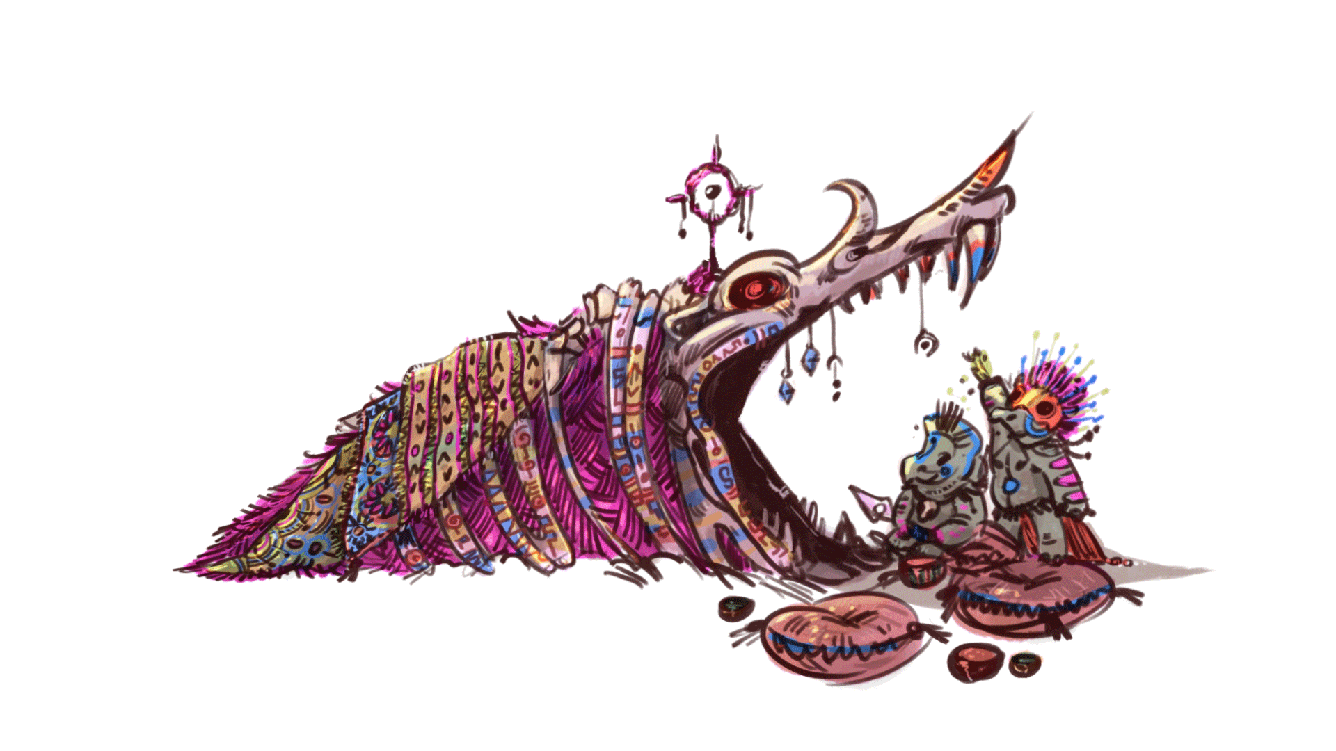 Yael Gurevich - Homes for alien creatures from NMS (student work)