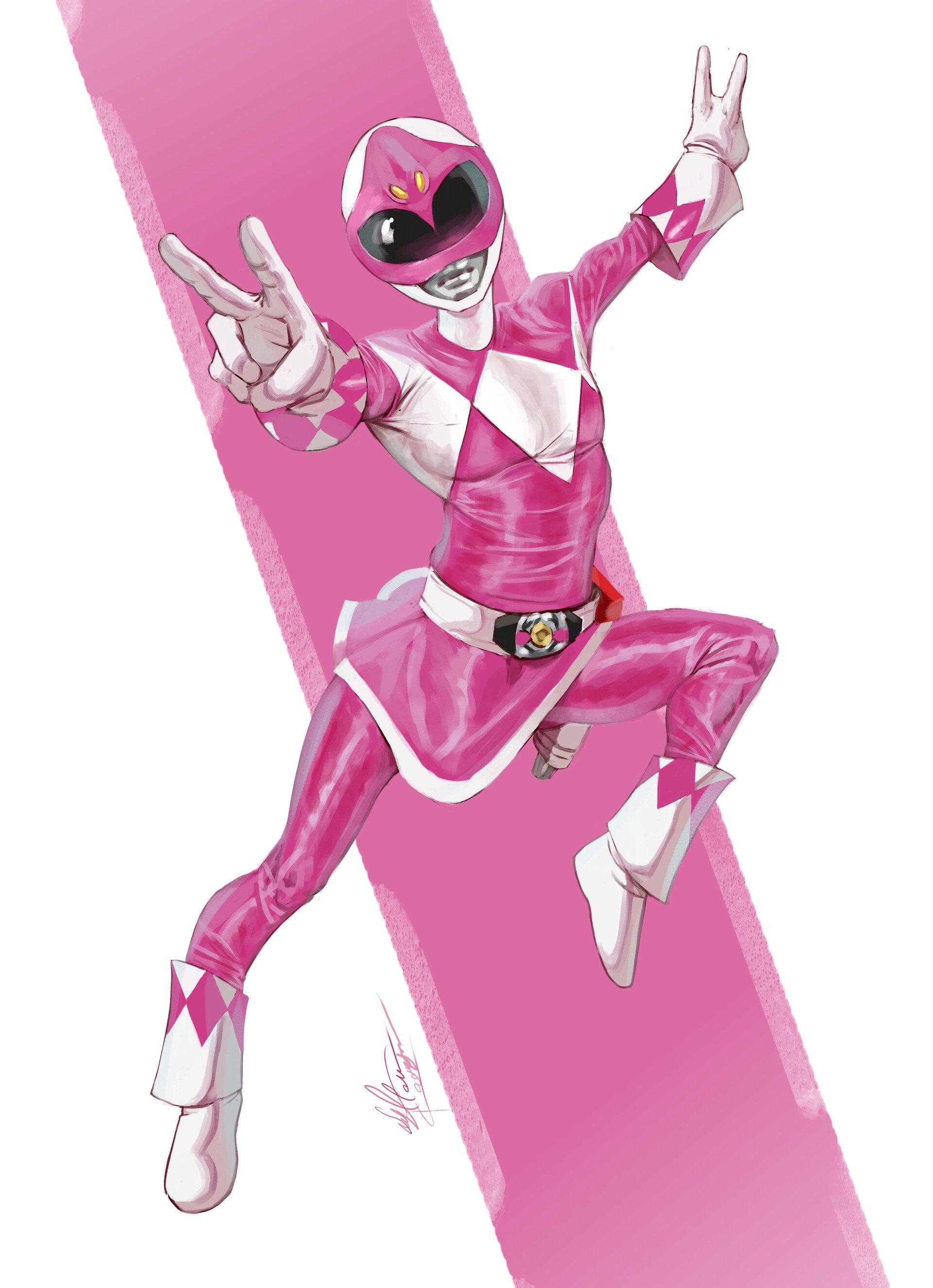 ArtStation - MMPR Pink, SAM Art