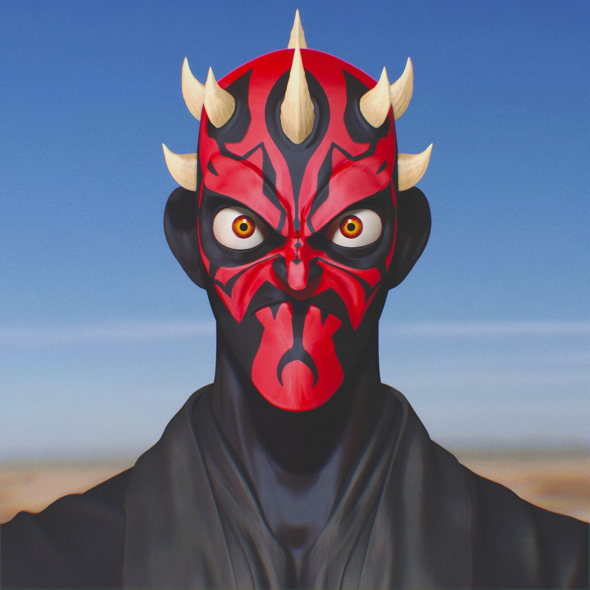 Darth Maul Face Animated