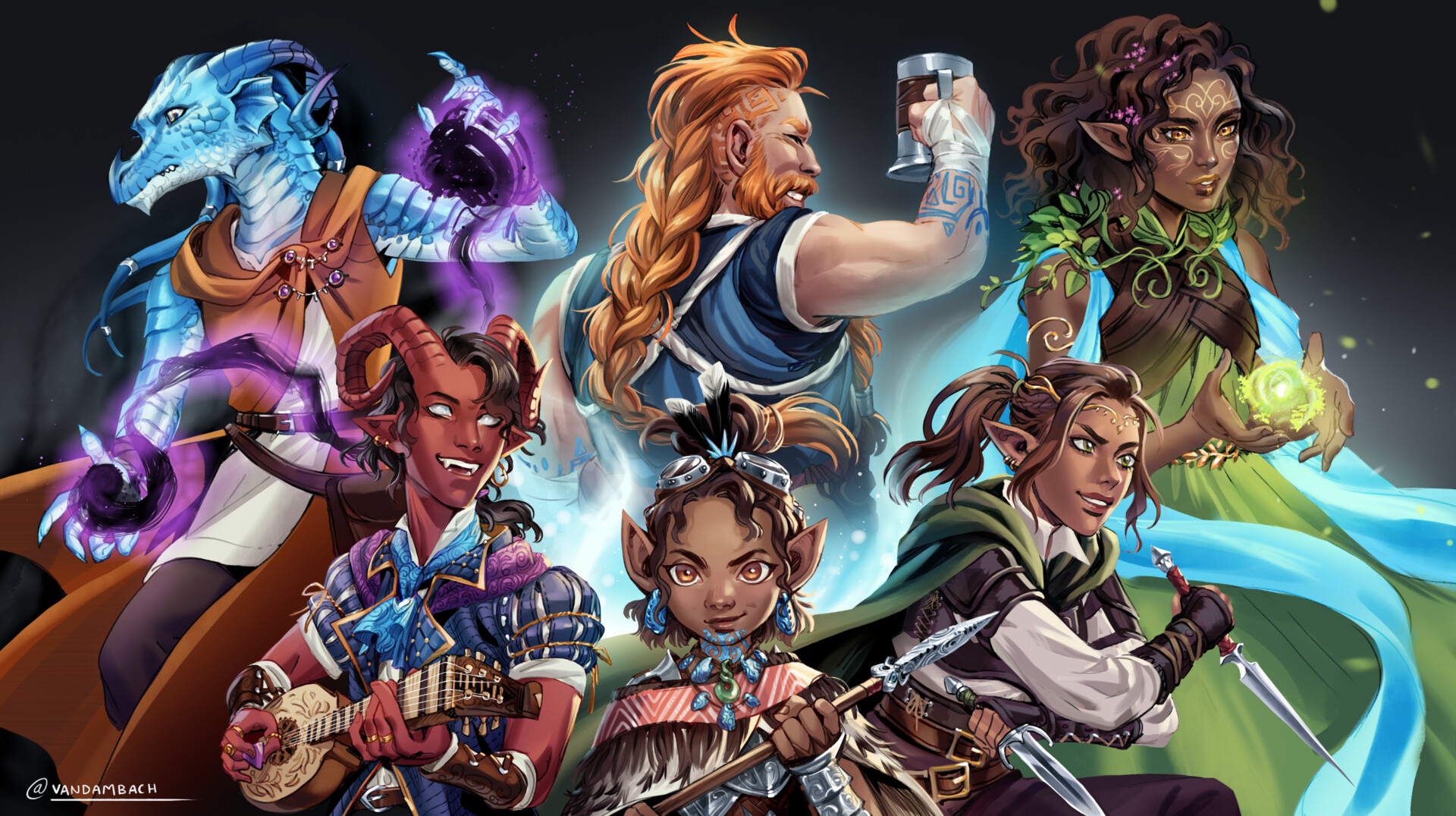 ArtStation - D&D Party