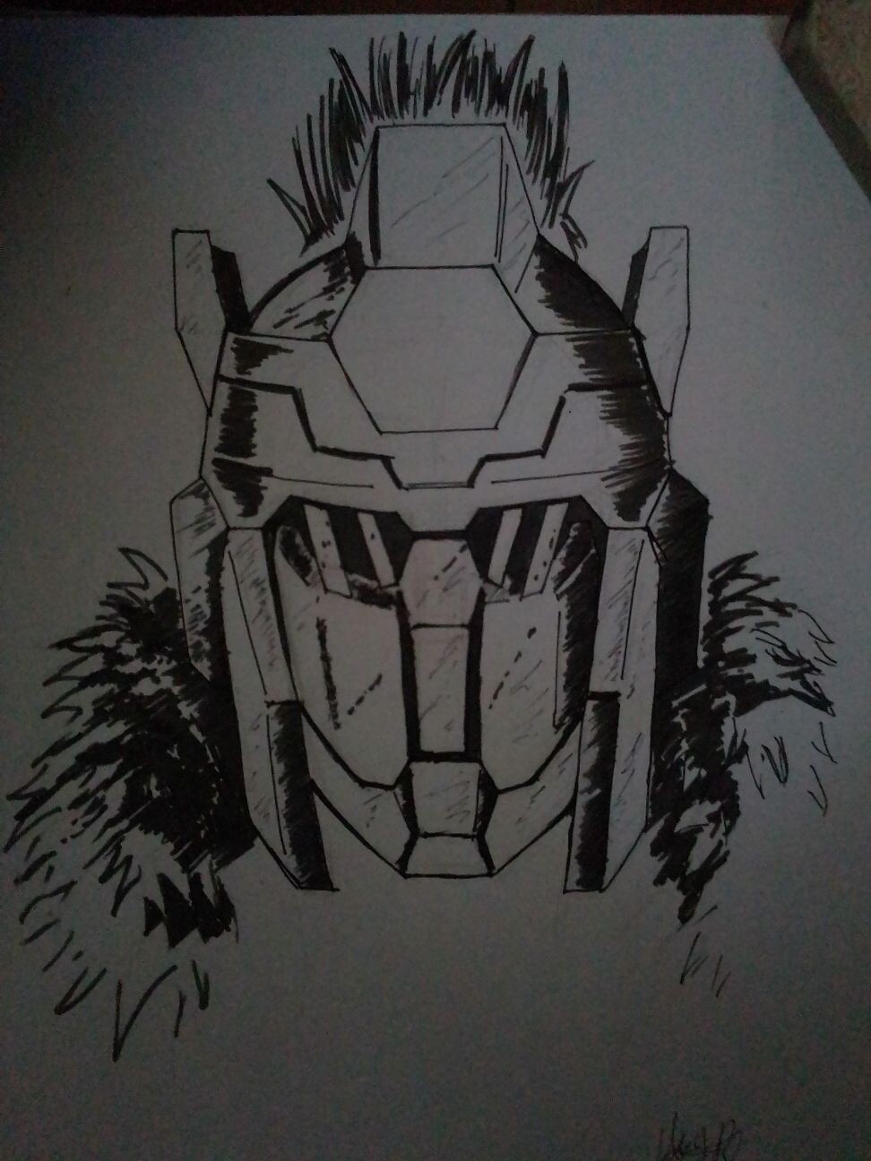 ArtStation - quick sketch KNIGHT HELMET