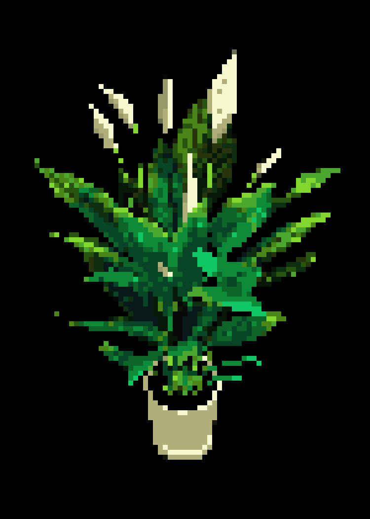 ArtStation - Pixel Plants | Peace Lily