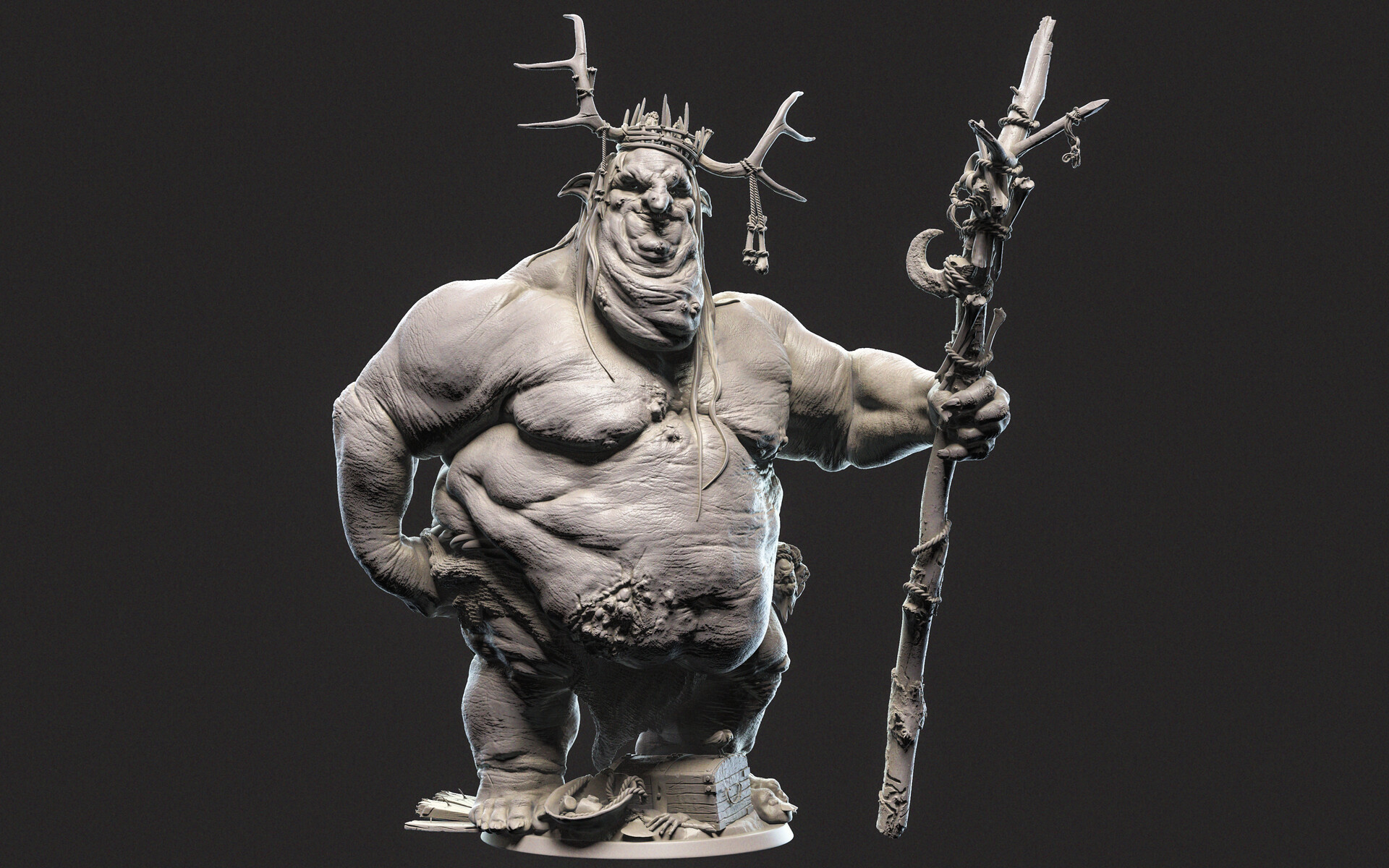 ArtStation - Goblin King standing