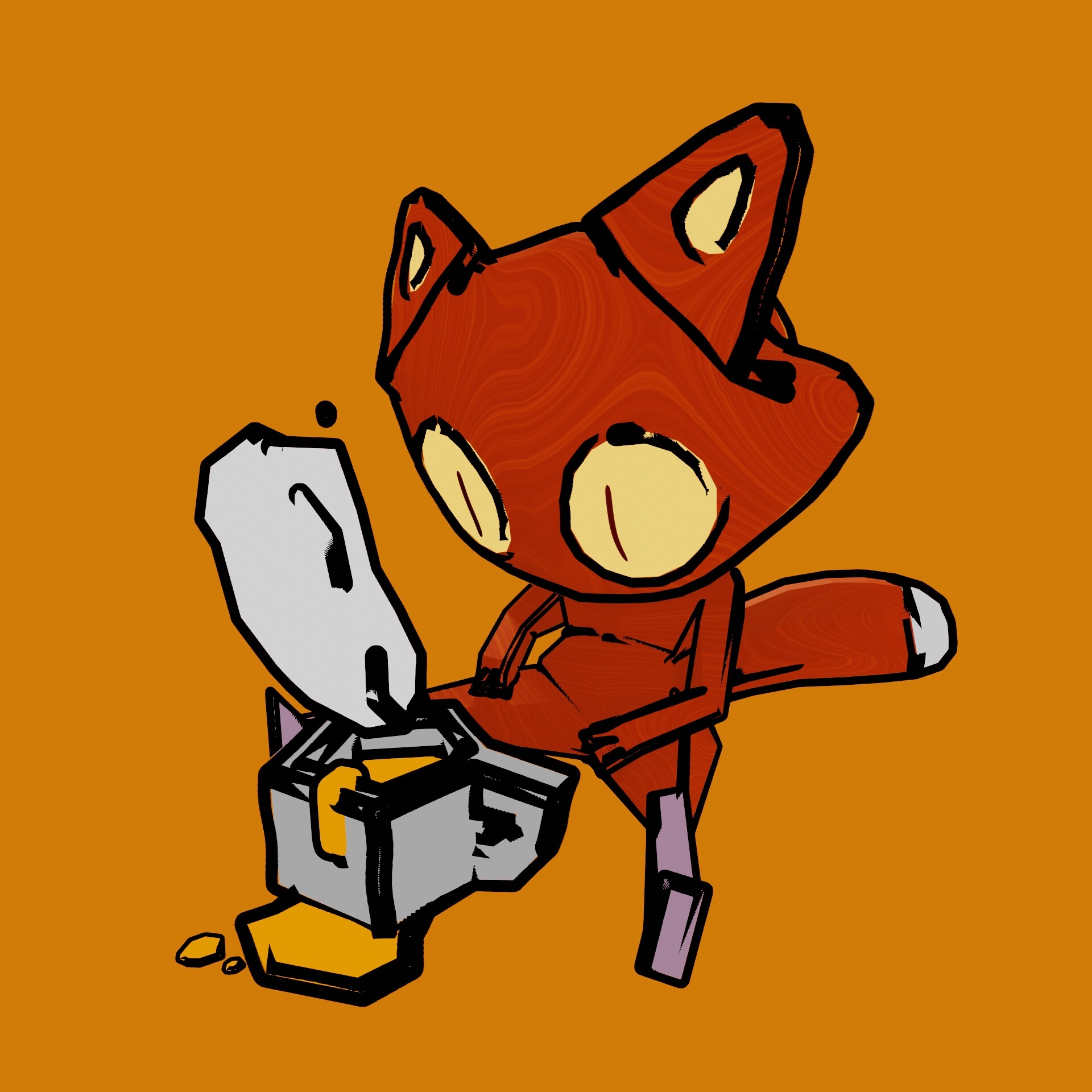 ArtStation - Low Poly NPR Grease Pencil Animation