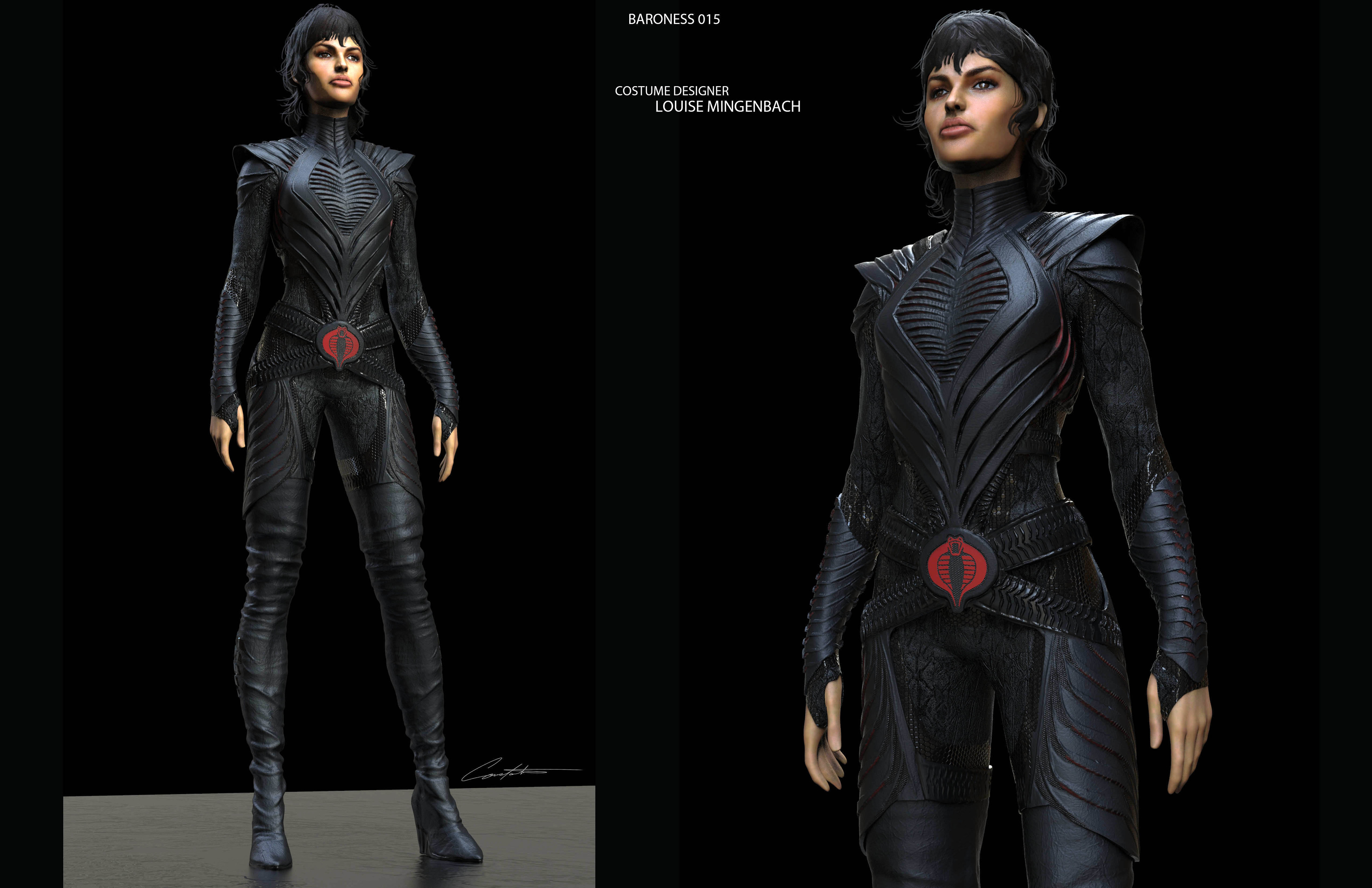 Constantine Sekeris - Snake Eyes "Baroness" Costume Concepts