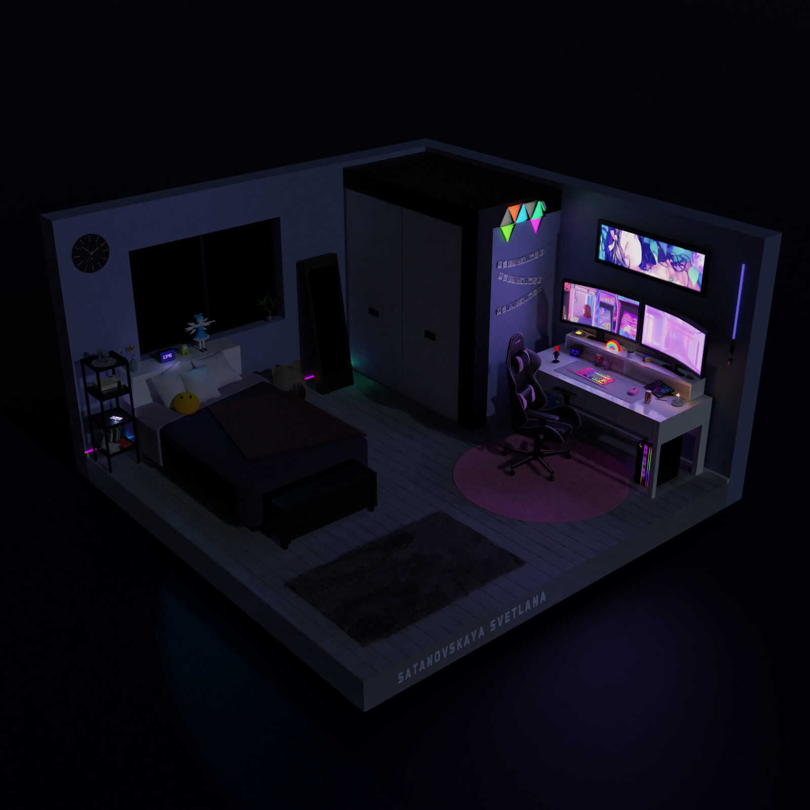 ArtStation - Gamer's room 🎮