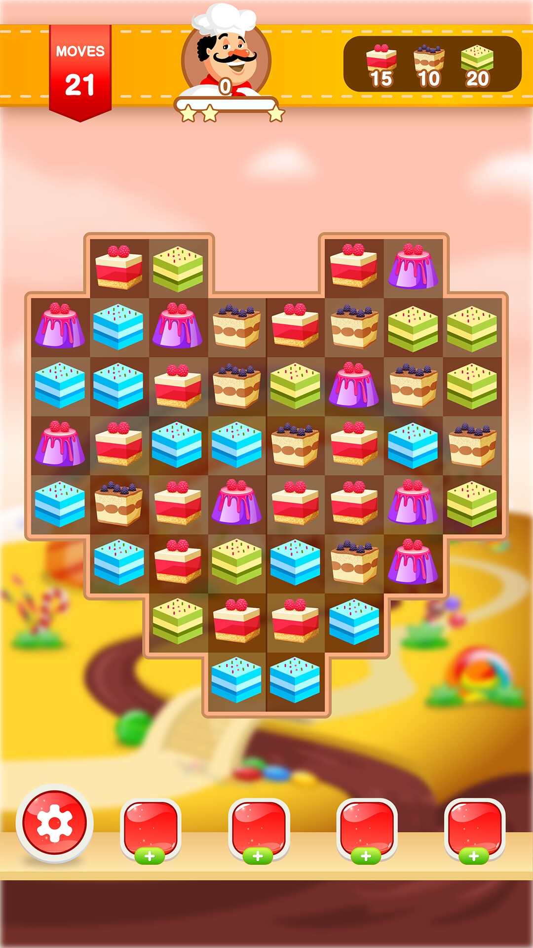 ArtStation - Candy Cake Match3 Game Artwork